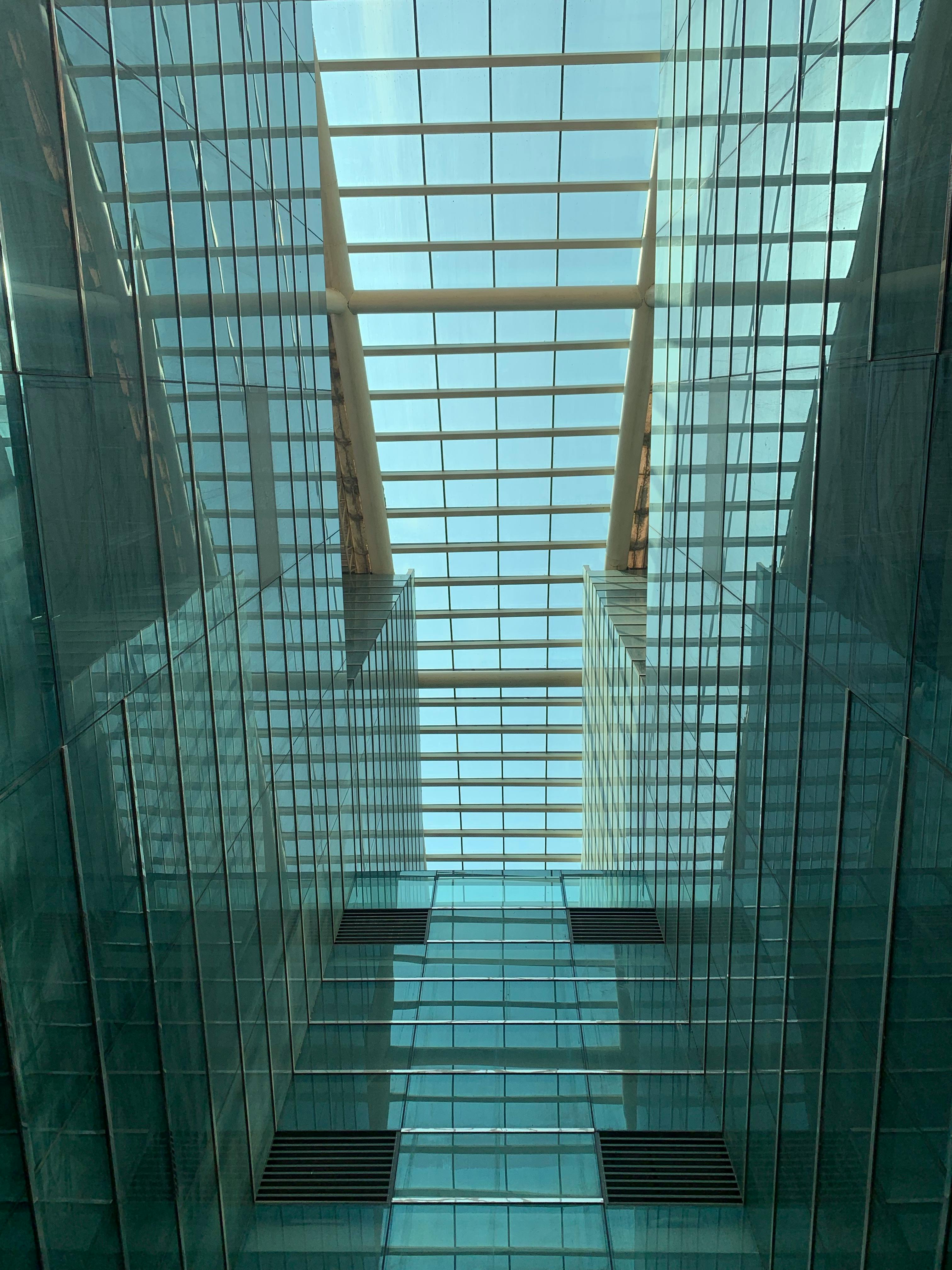 Low Angle Photograph of High-rise Building Interior · Free Stock Photo