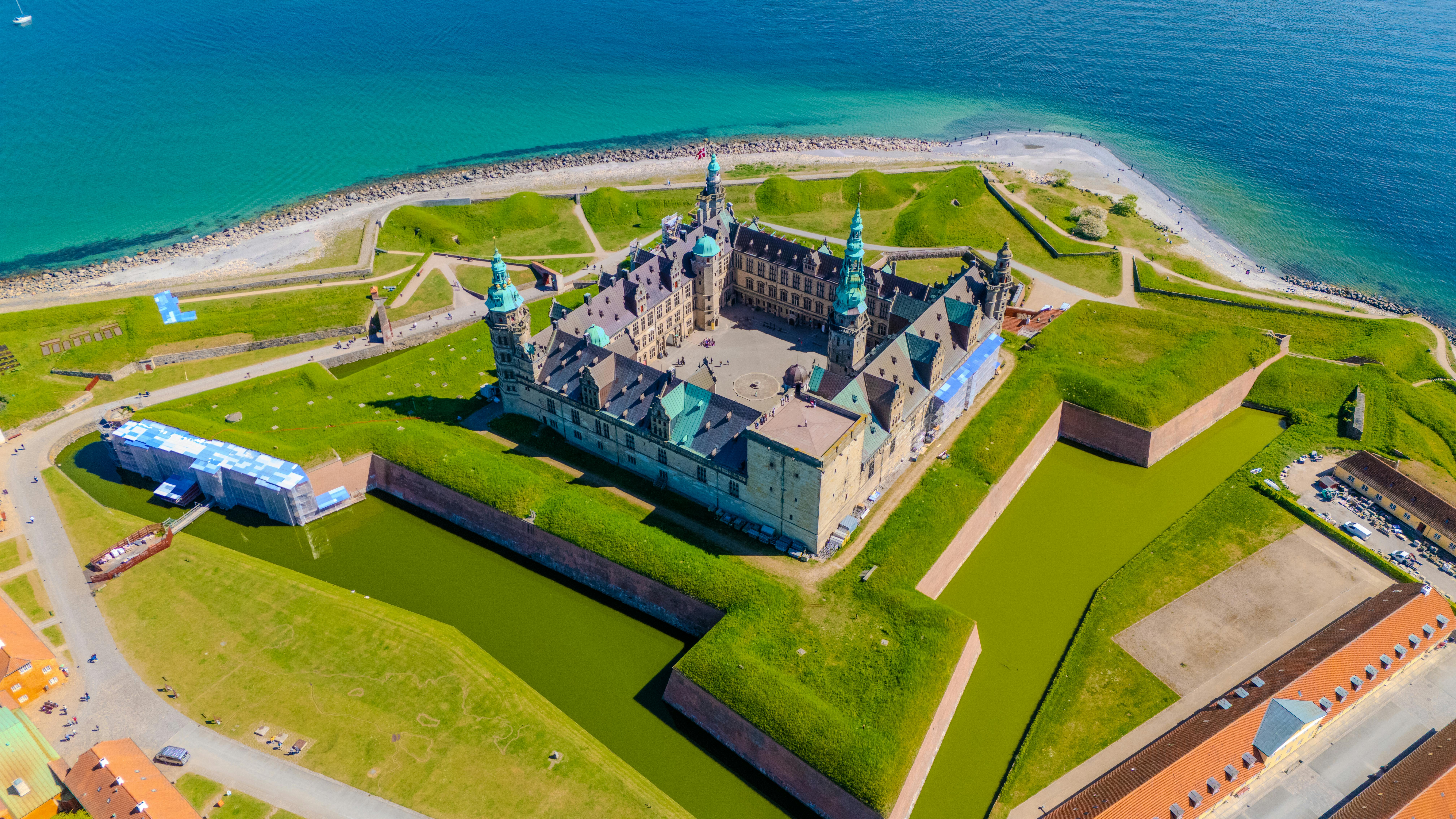 Aerial View of Kronborg Castle, Denmark · Free Stock Photo