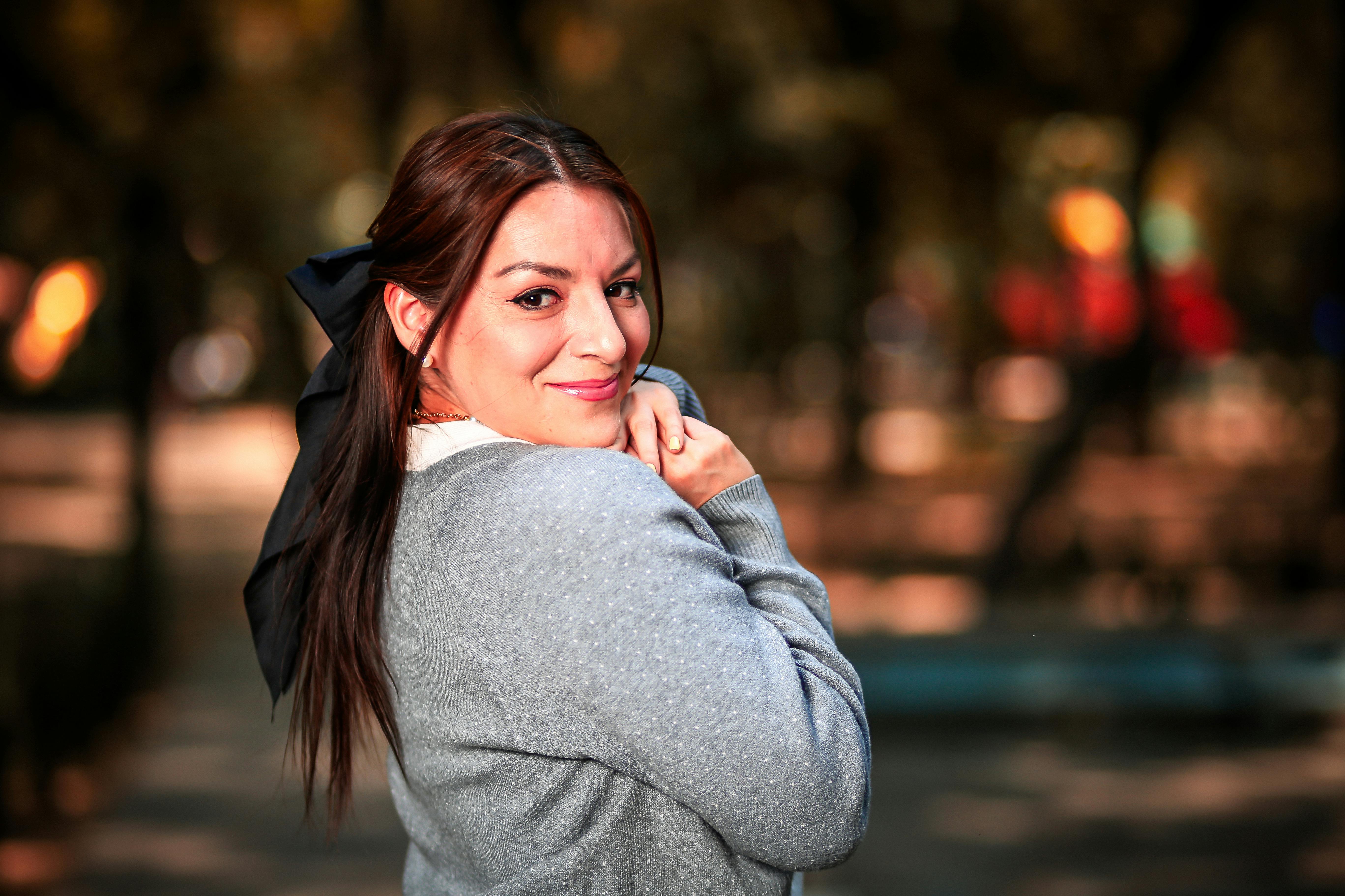 Chic Autumn Fashion in Mexico City Park · Free Stock Photo