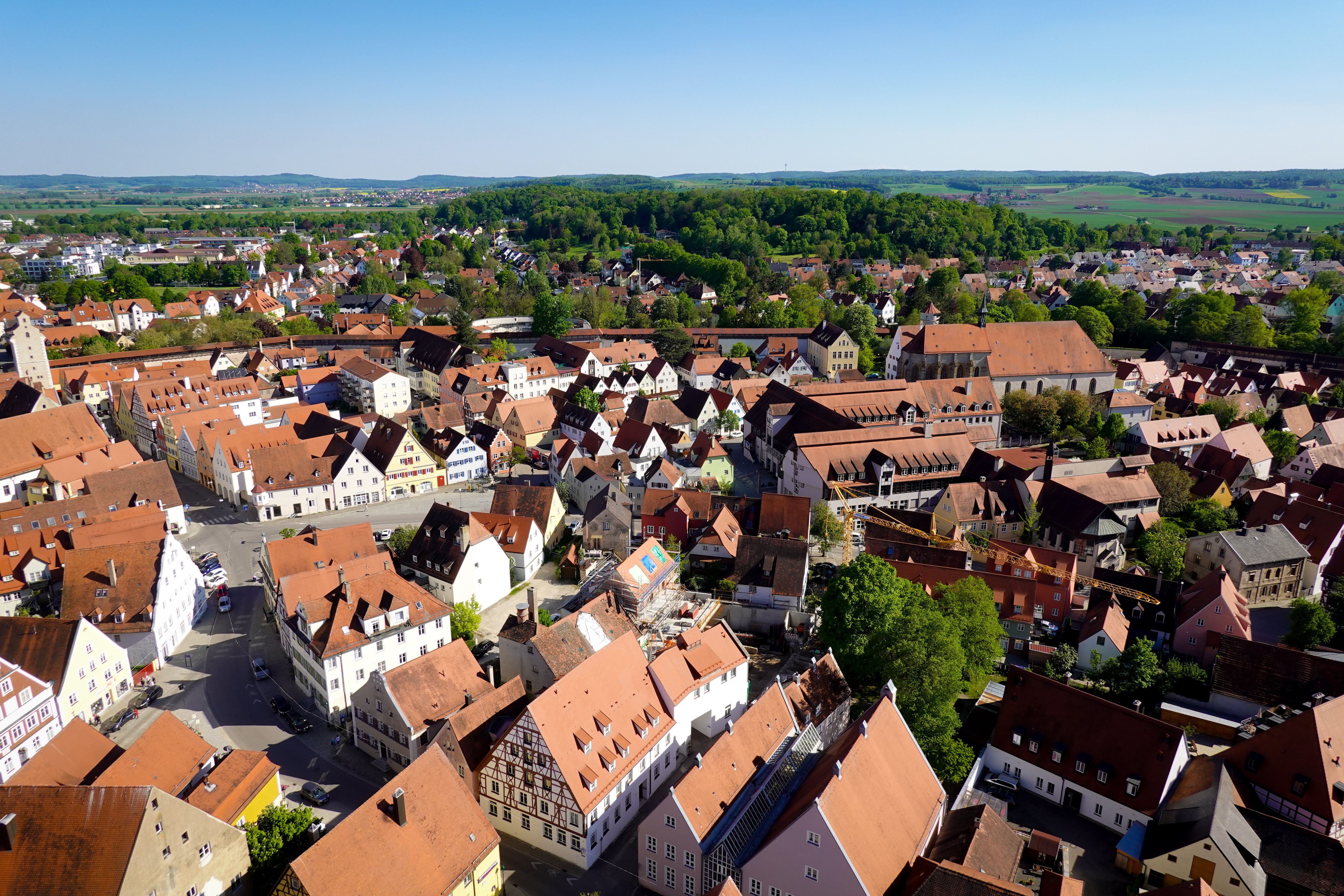 Charming Aerial View of Medieval German Village · Free Stock Photo