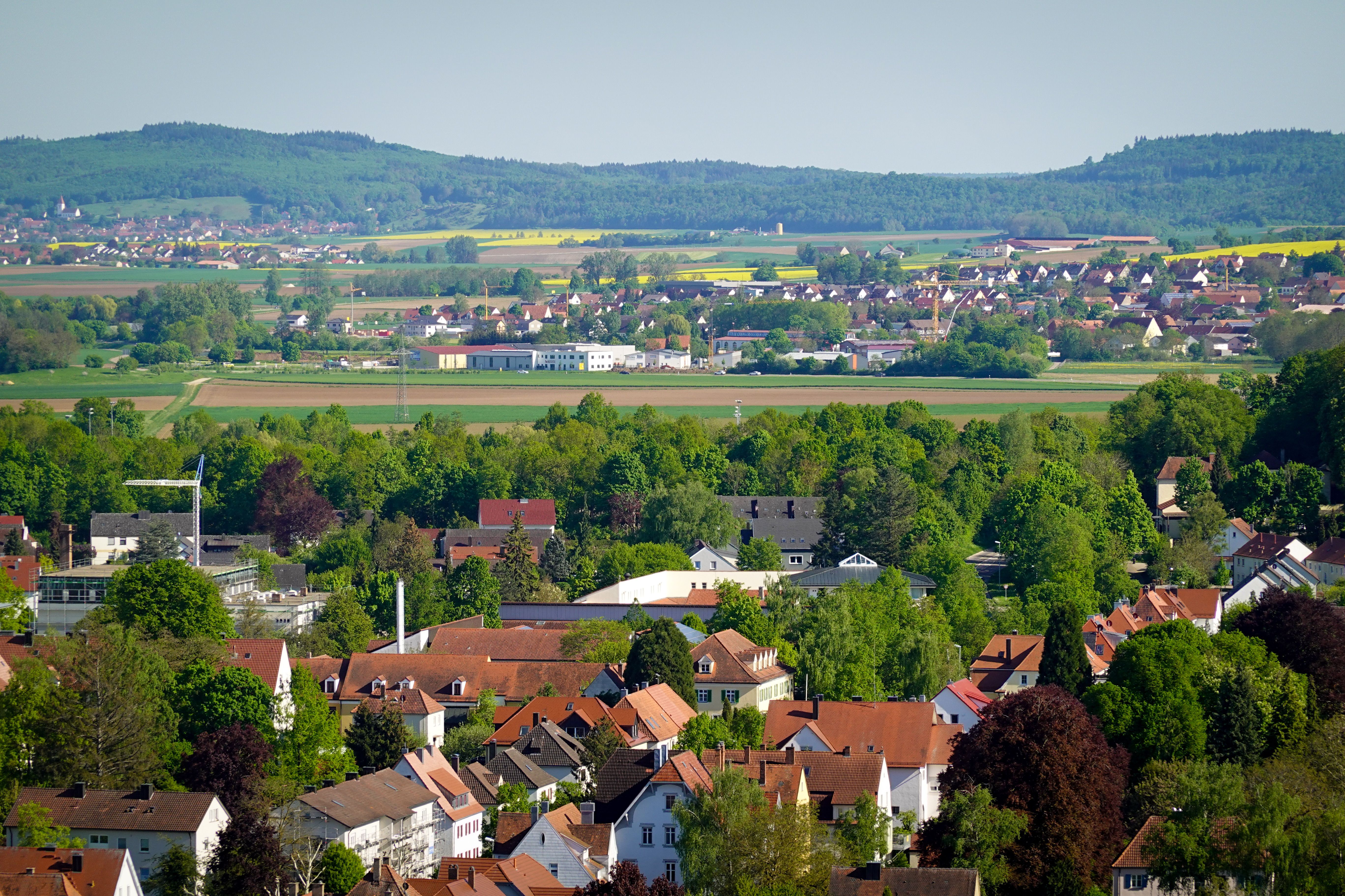 Aerial View of a Scenic European Countryside Village · Free Stock Photo