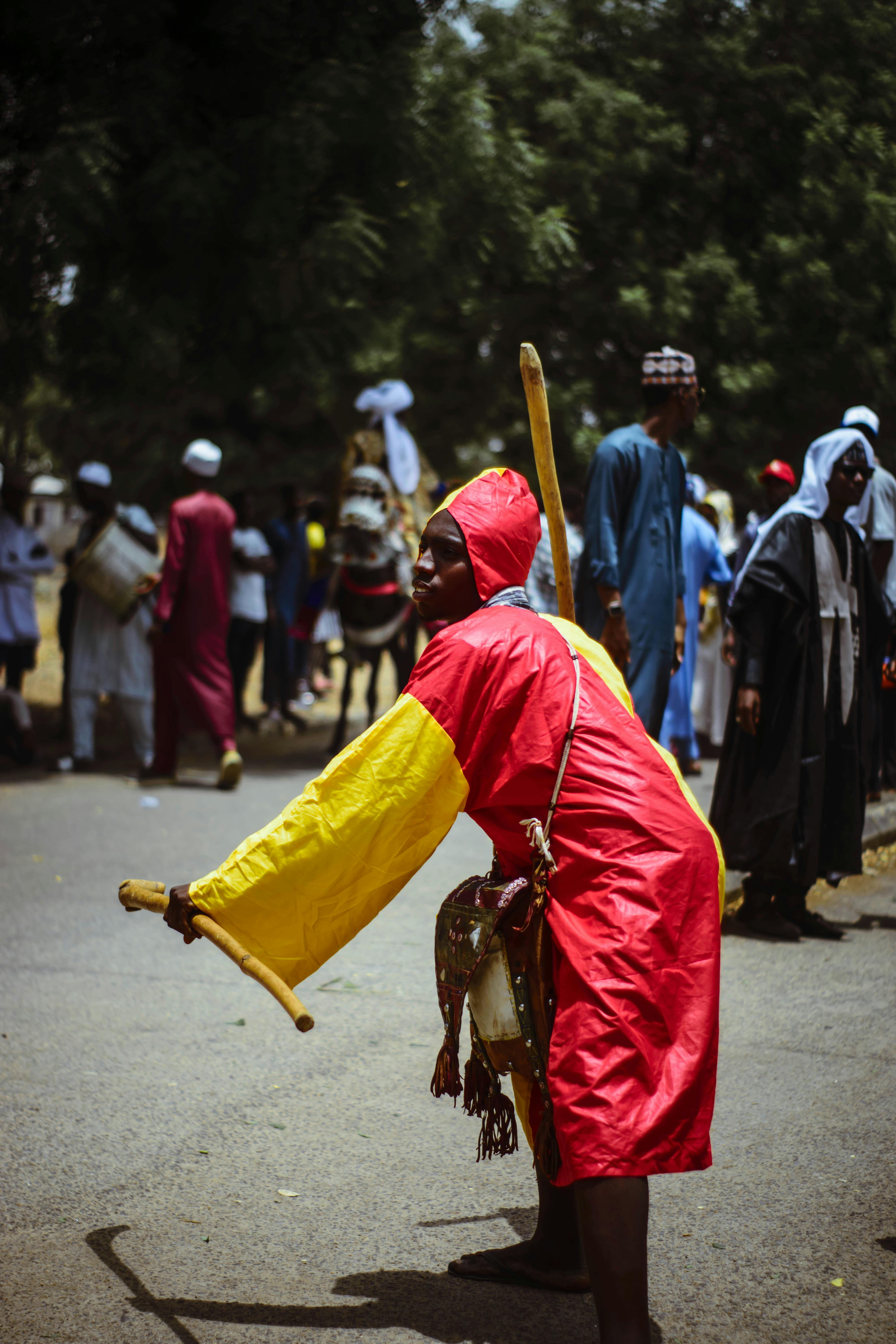 Colorful Festival Parade with Traditional Costume · Free Stock Photo