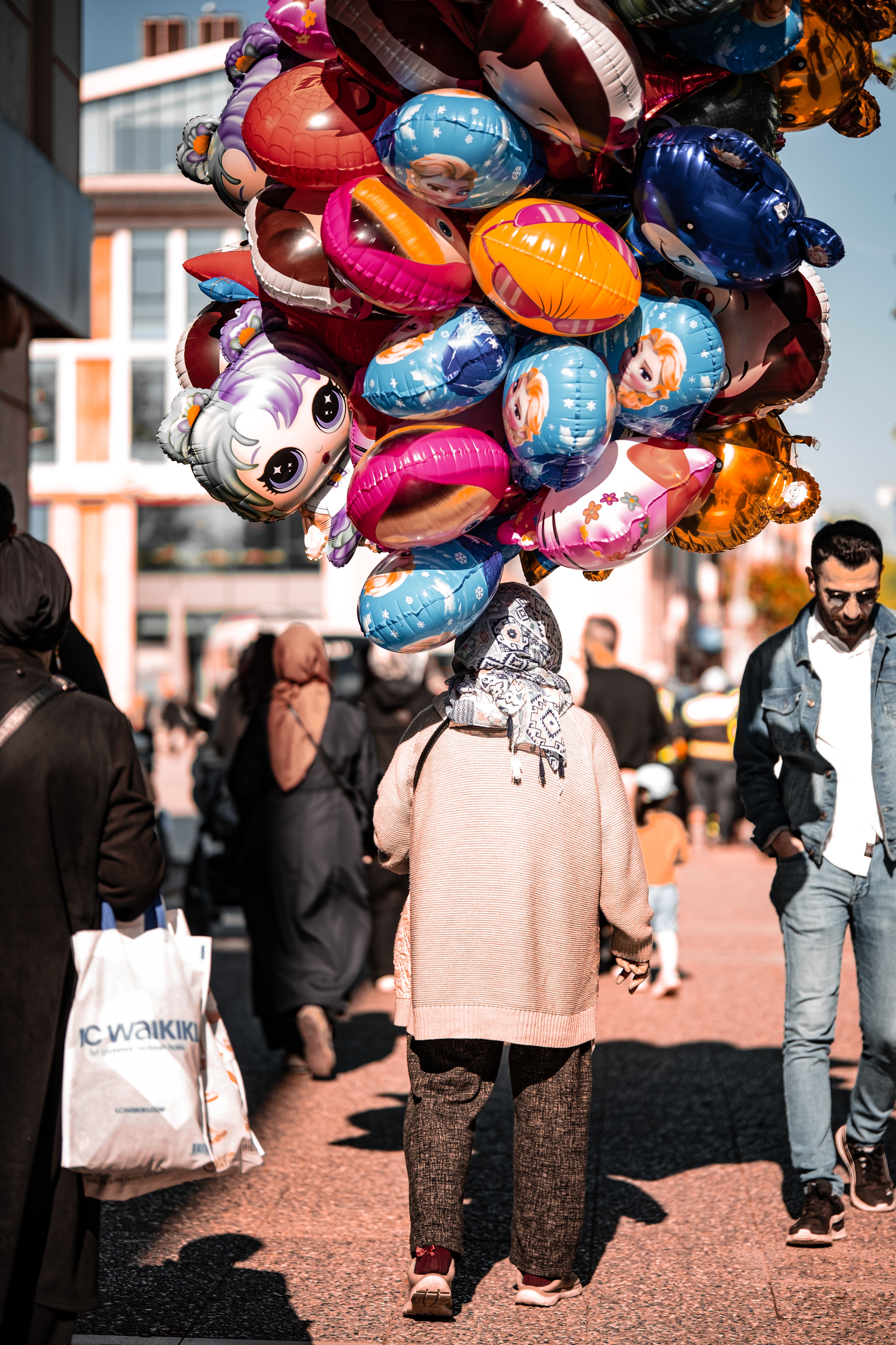 Street Vendor with Colorful Balloons in Yalova · Free Stock Photo