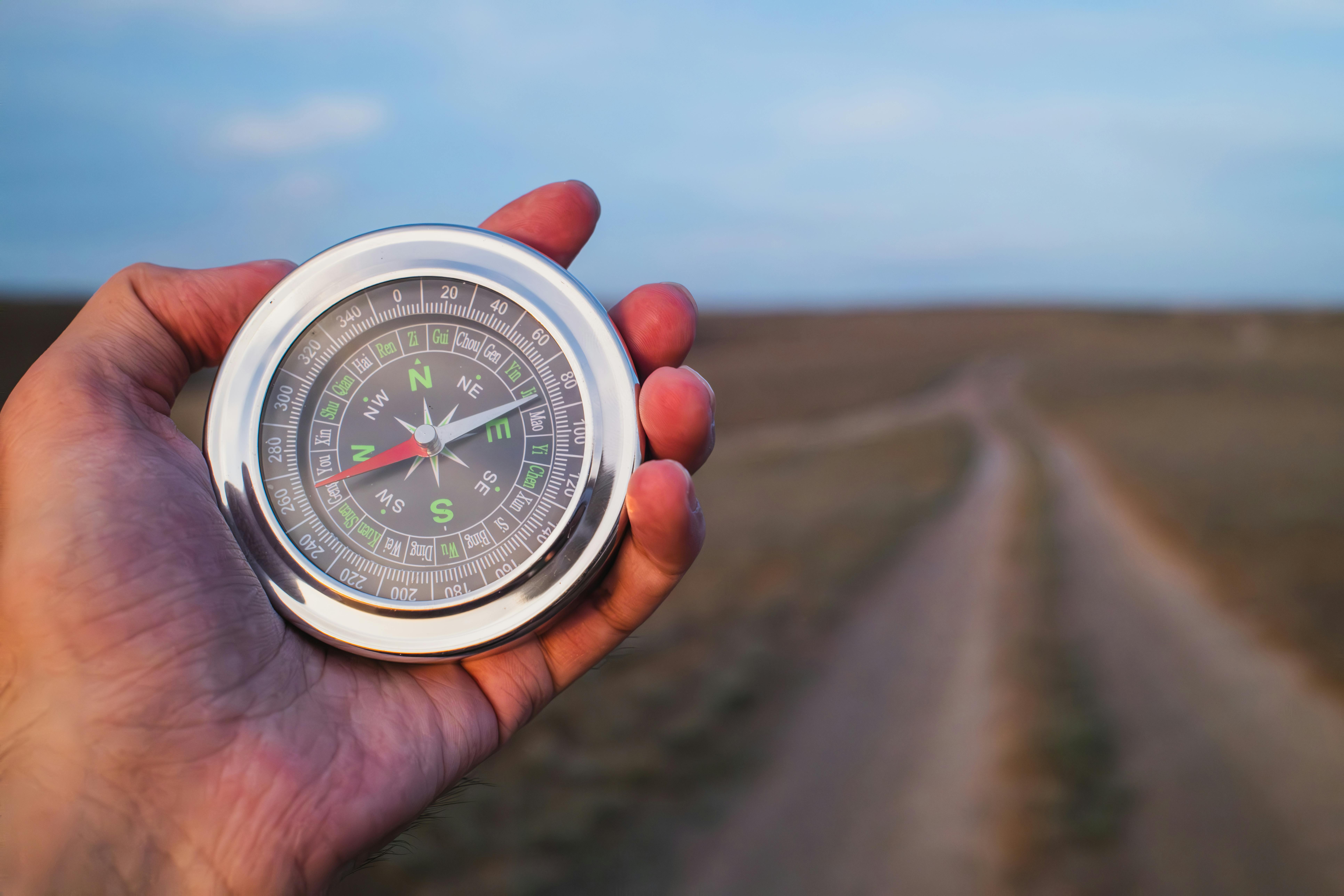 Compass On Hand · Free Stock Photo