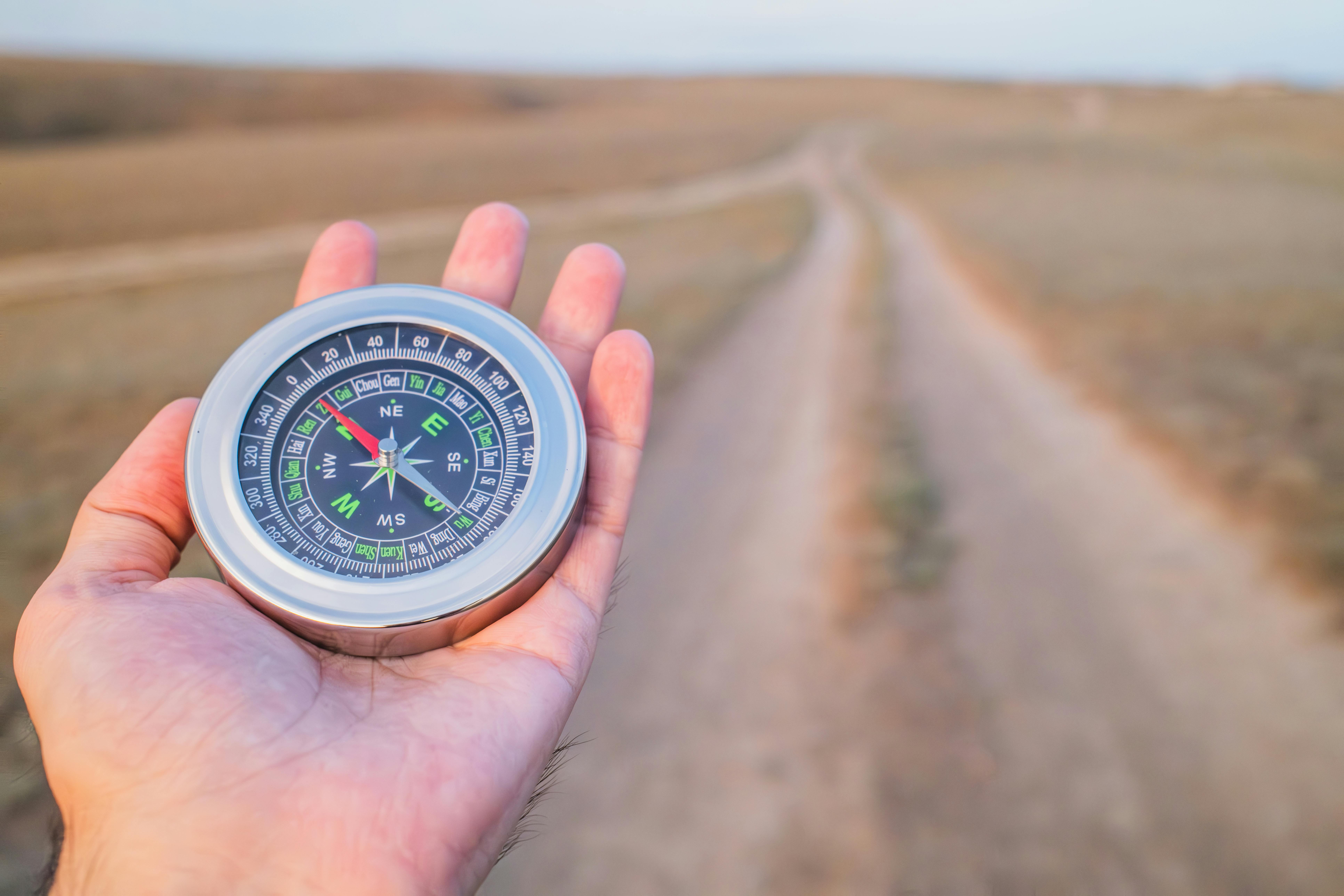 Compass On Hand · Free Stock Photo
