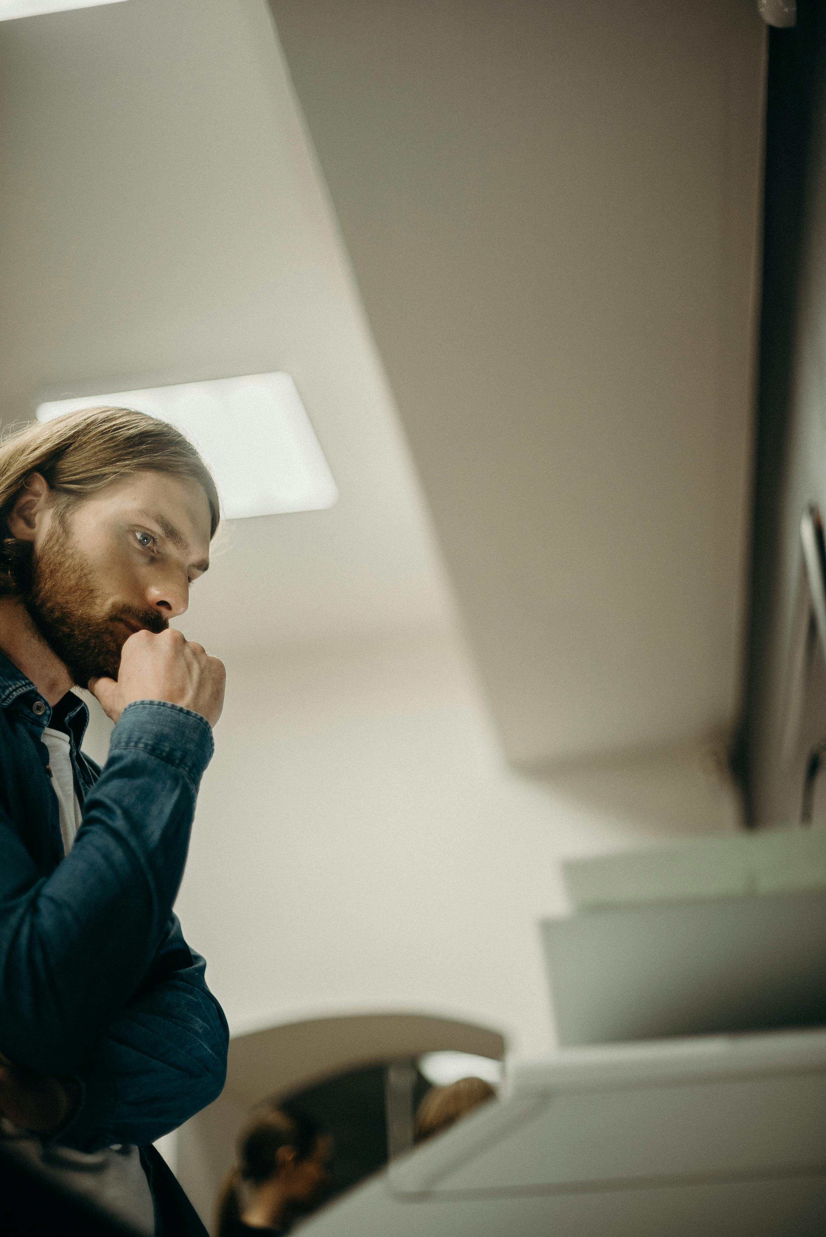 Man In Deep Thinking · Free Stock Photo