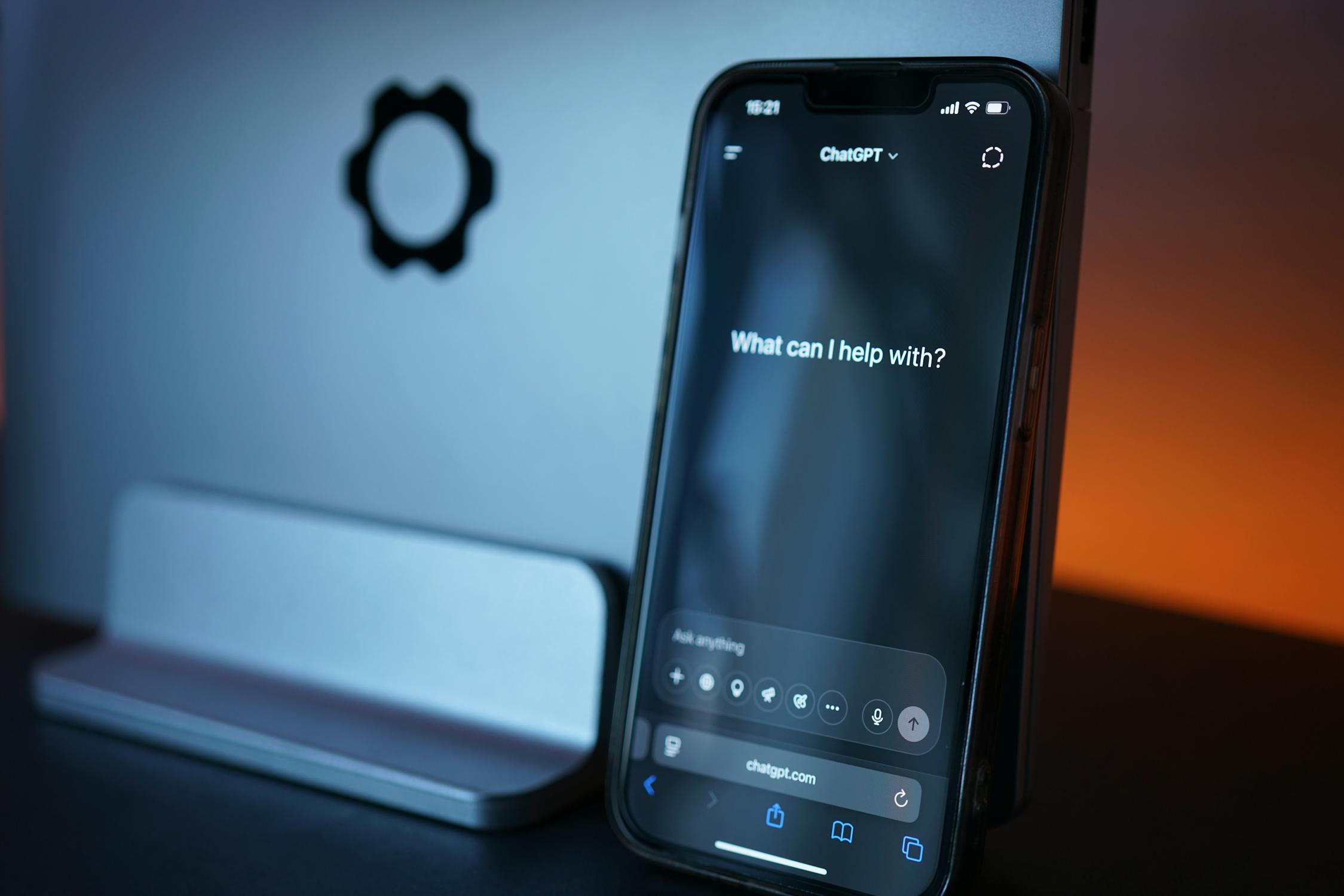 Smartphone Displaying AI Chat Interface · Free Stock Photo Smartphone Displaying AI Chat Interface · Free Stock Photo