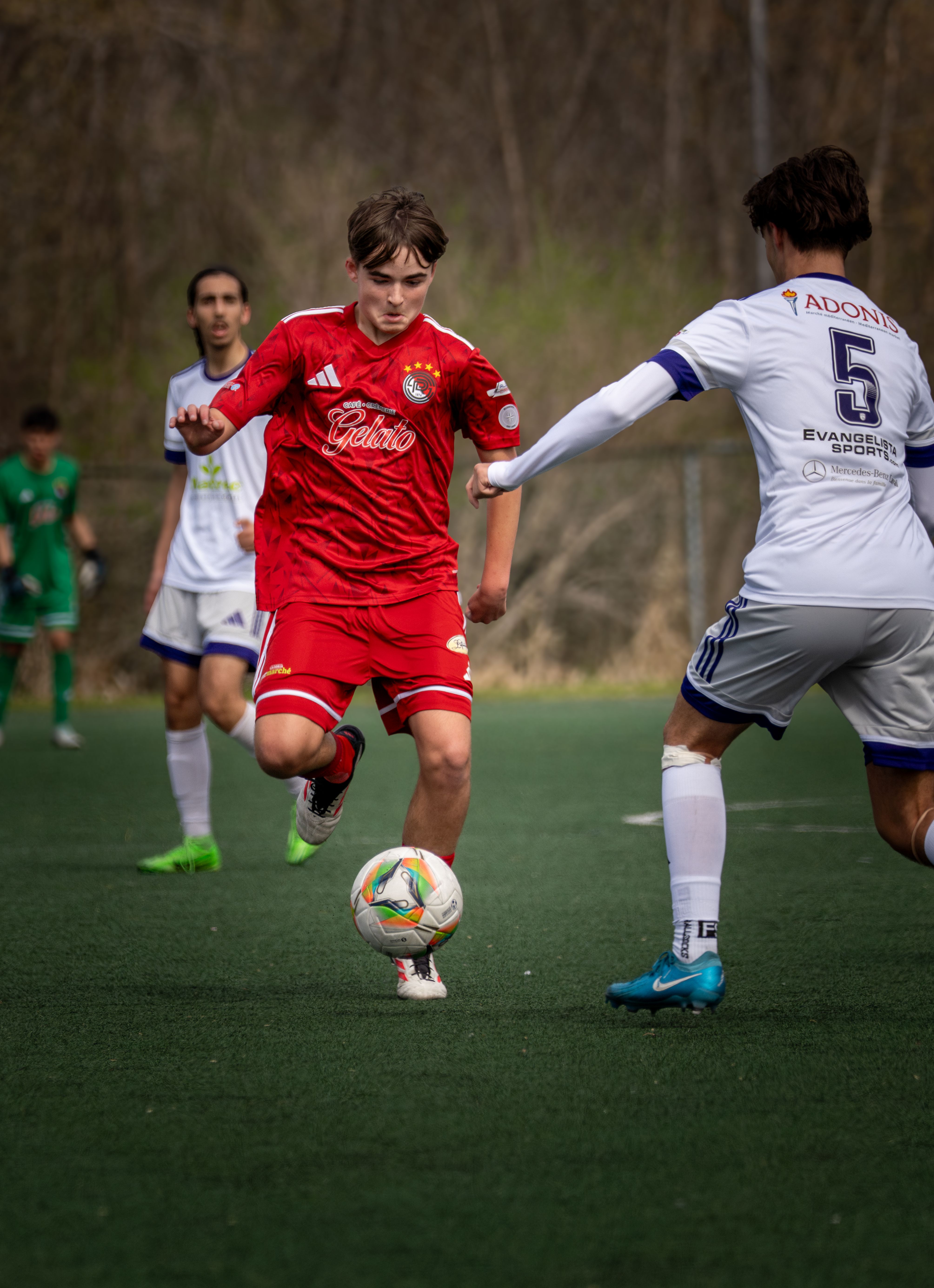 Man in Red Nike Jersey Shirt Playing Soccer · Free Stock Photo