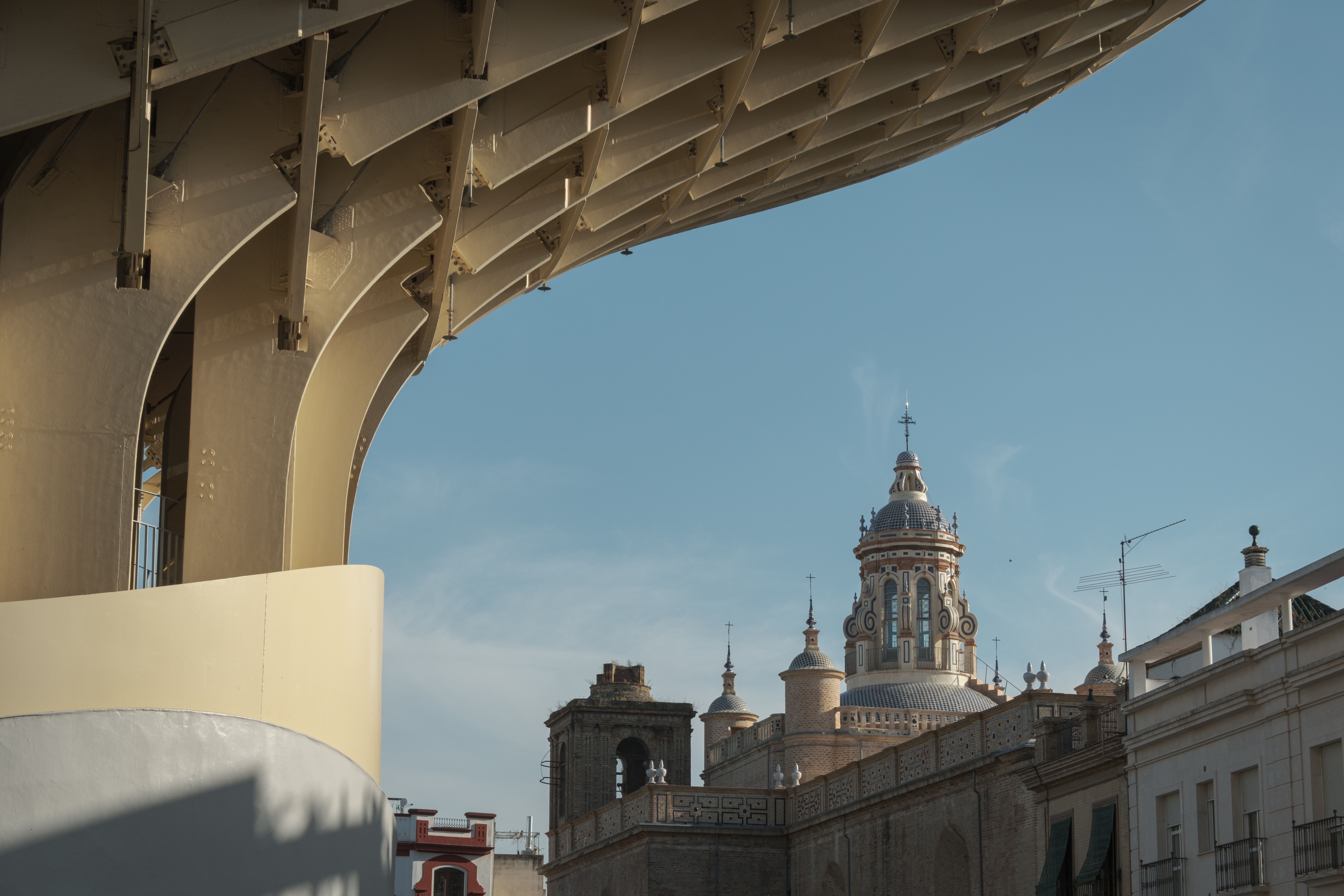 Modern Architectural Structure in Seville Skyline · Free Stock Photo