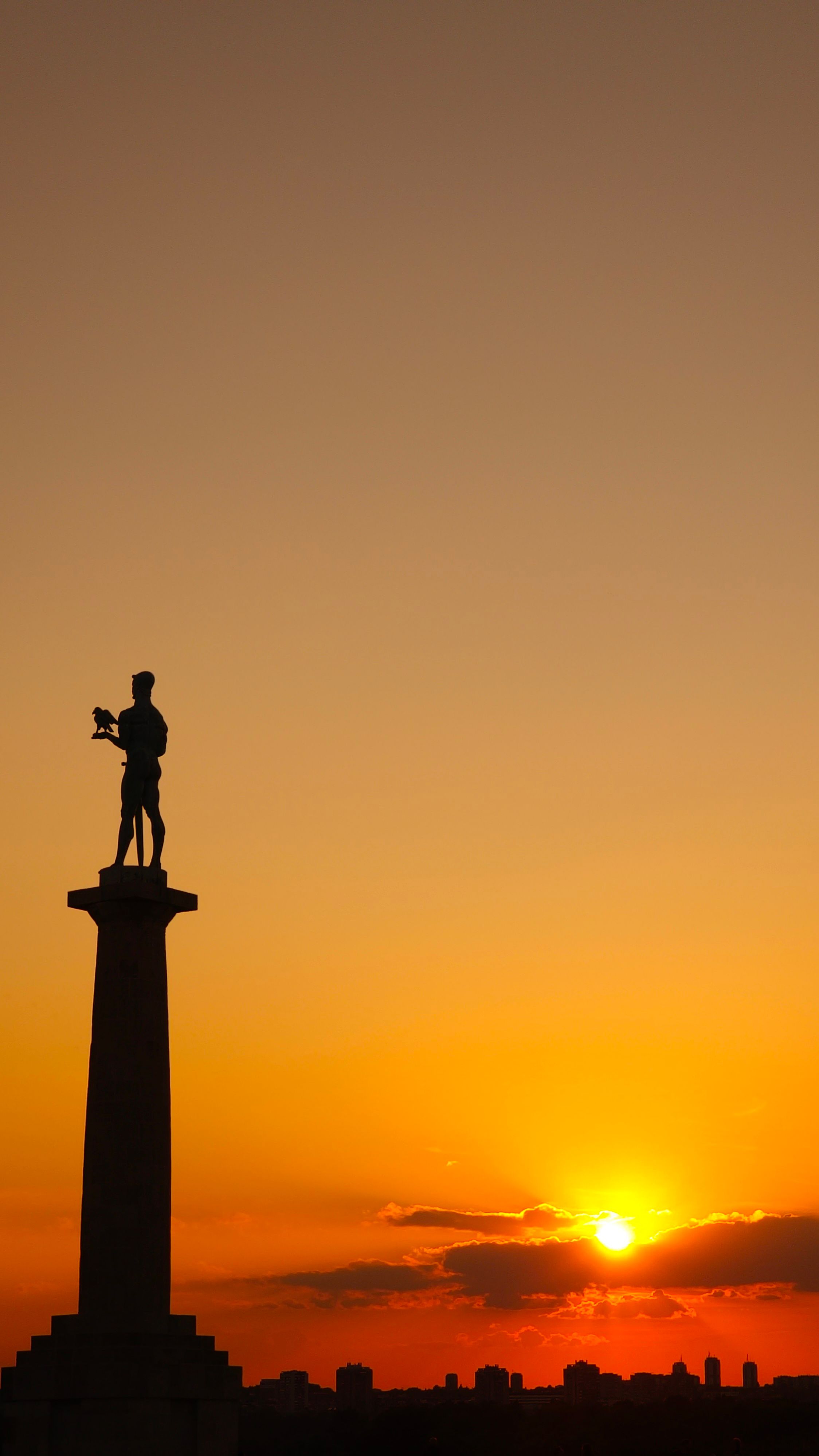 Belgrade Victor Statue at Sunset · Free Stock Photo