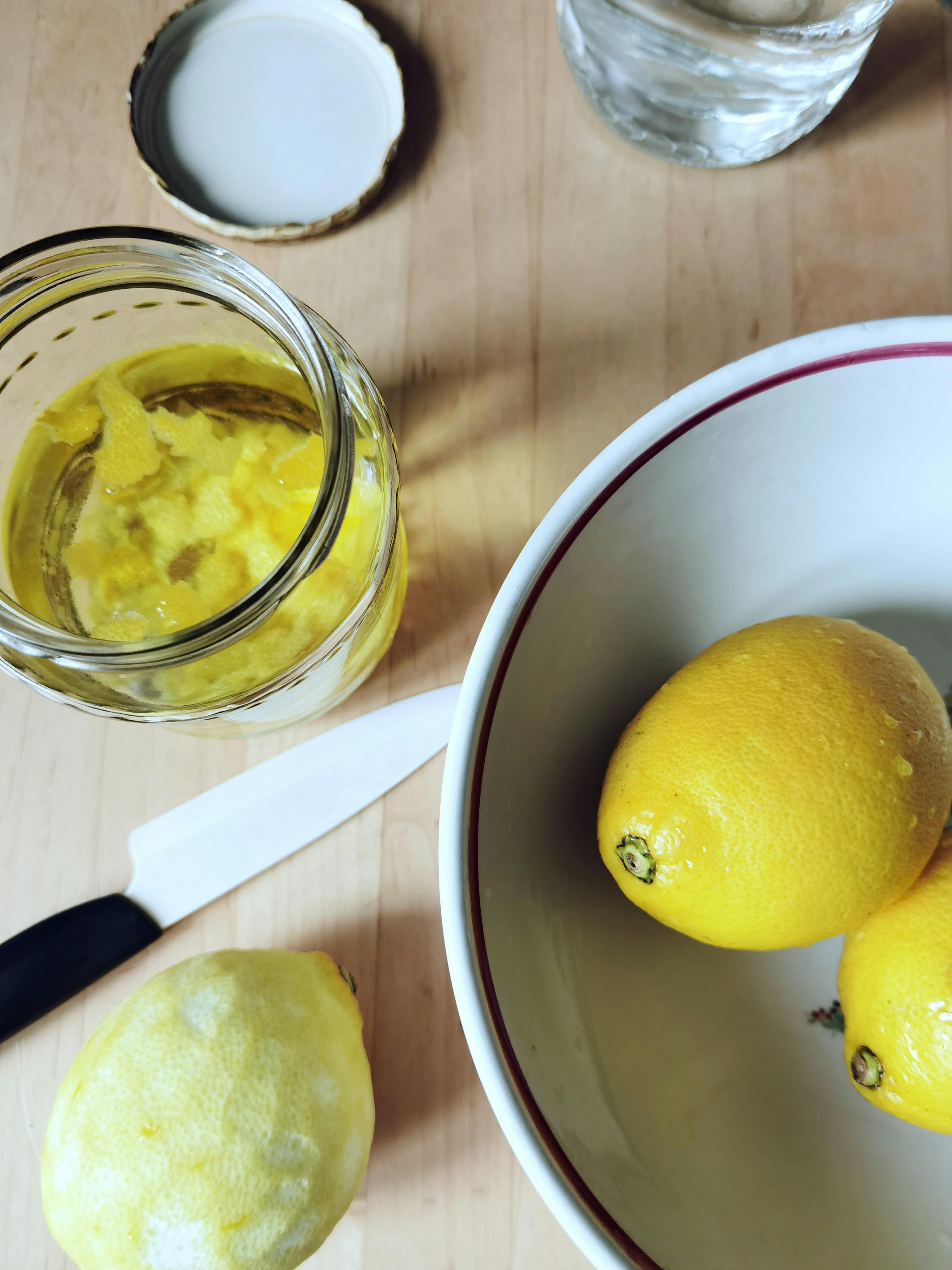 Fresh Lemons with Homemade Lemon Preserves · Free Stock Photo