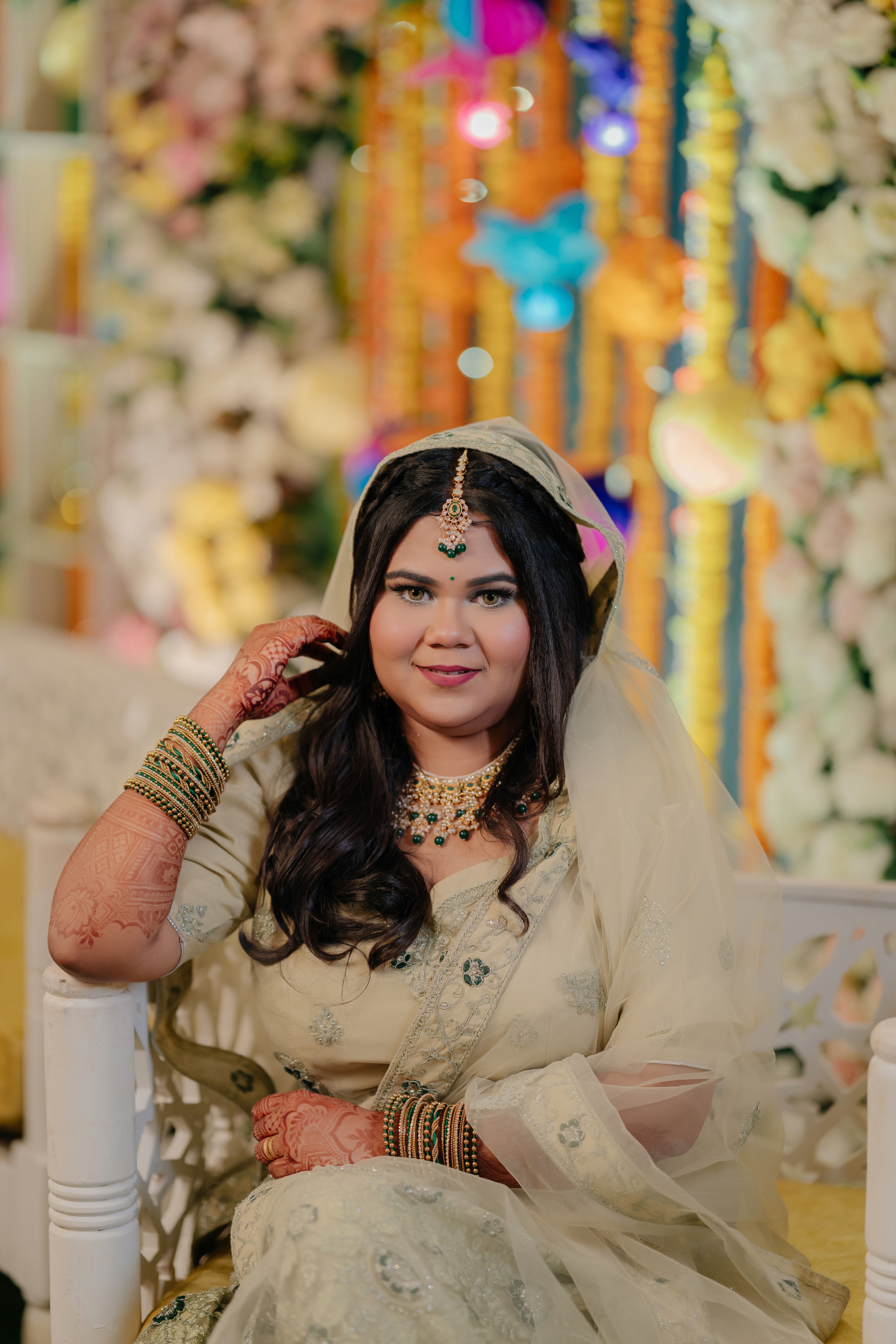 Beautiful Bride in Traditional Attire · Free Stock Photo
