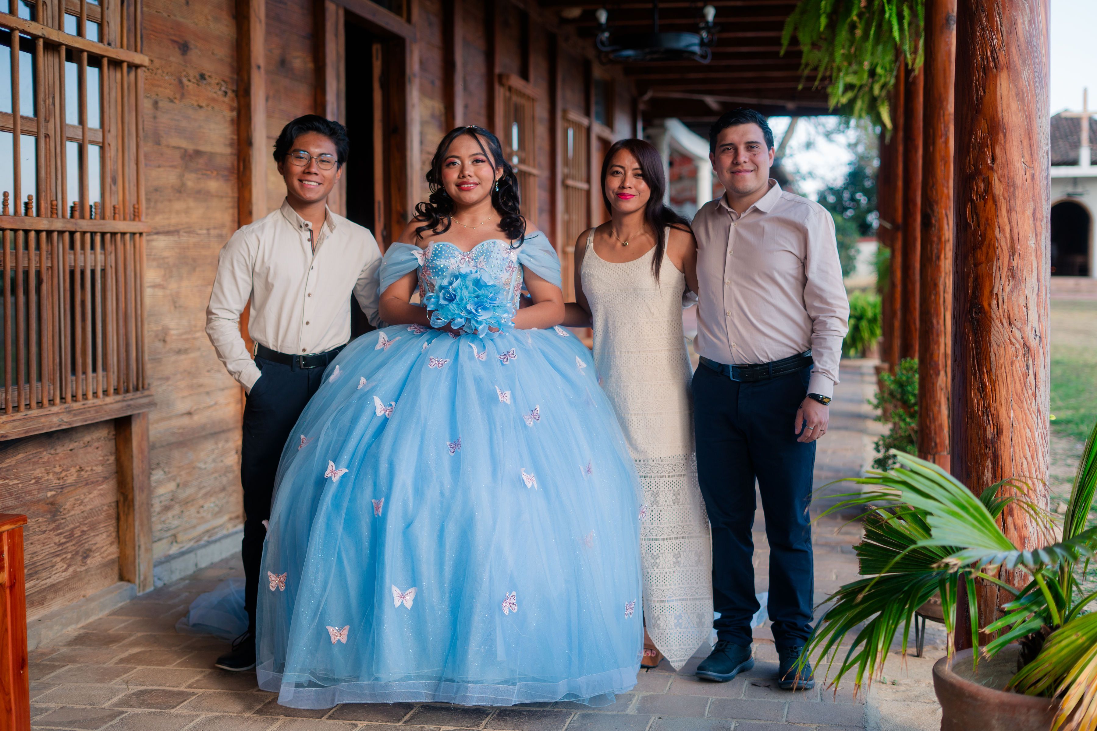 Joyful Quinceañera Celebration with Friends Outdoors · Free Stock Photo