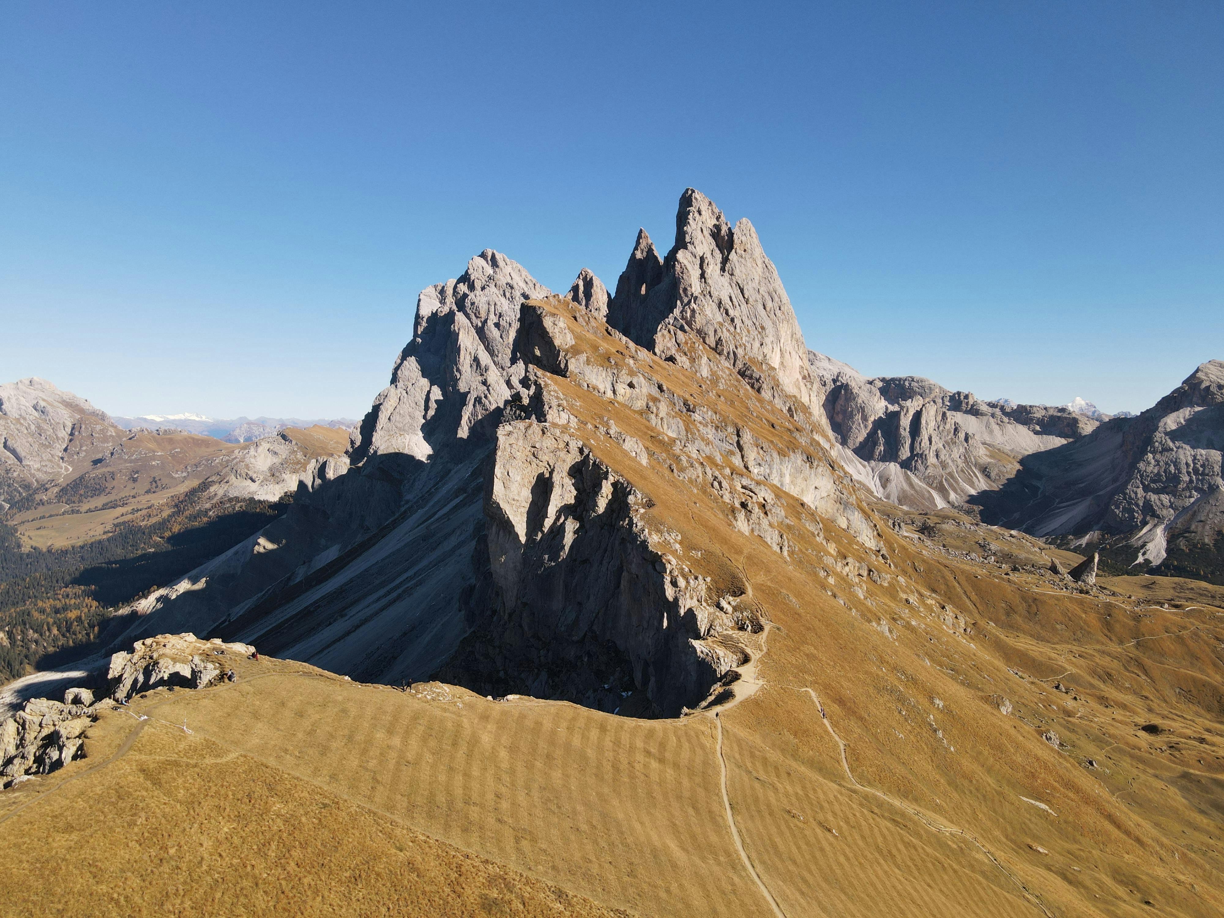 Majestic Peaks of Seceda in the Dolomites · Free Stock Photo