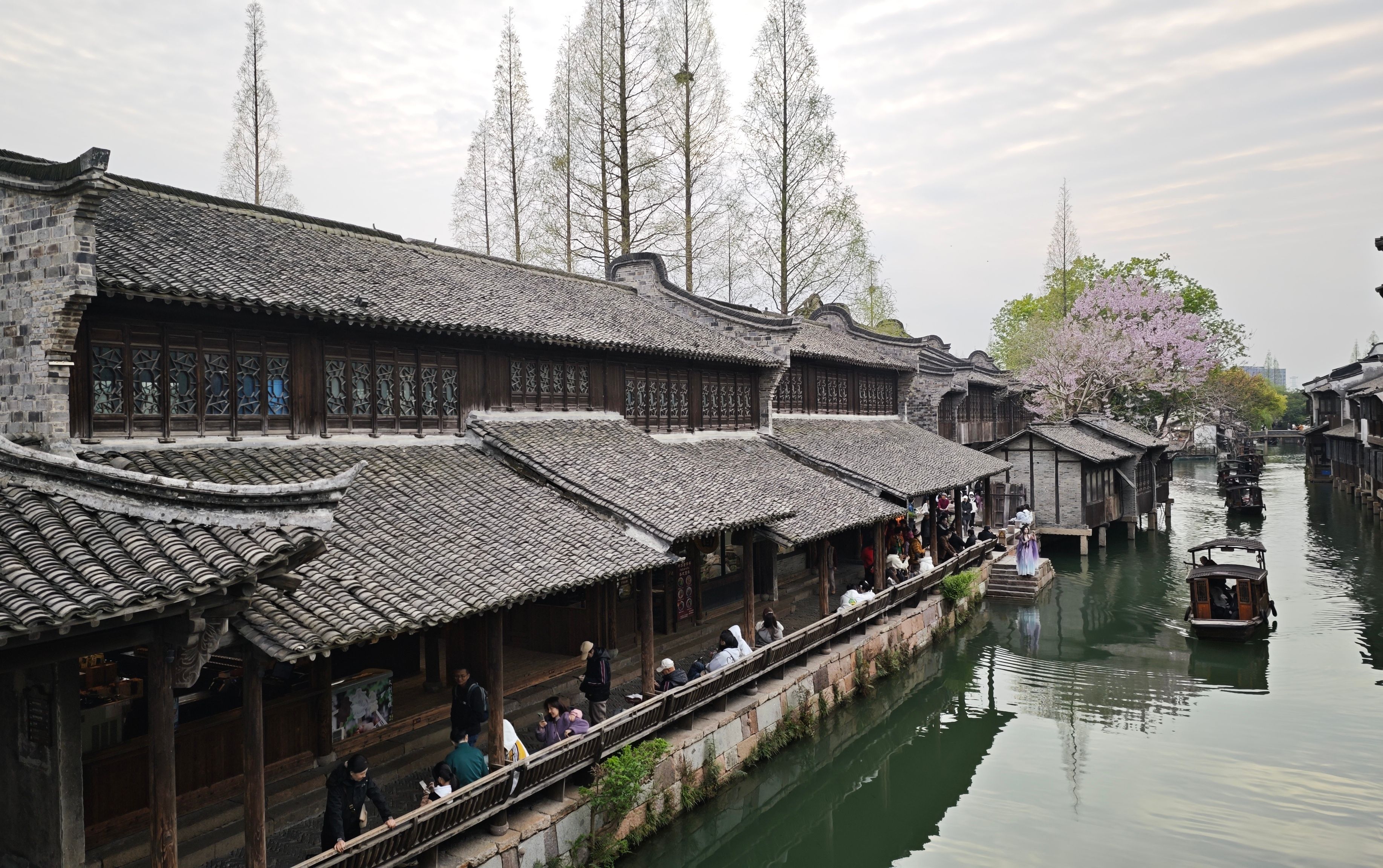 Traditional Chinese Water Town Architecture Scene · Free Stock Photo