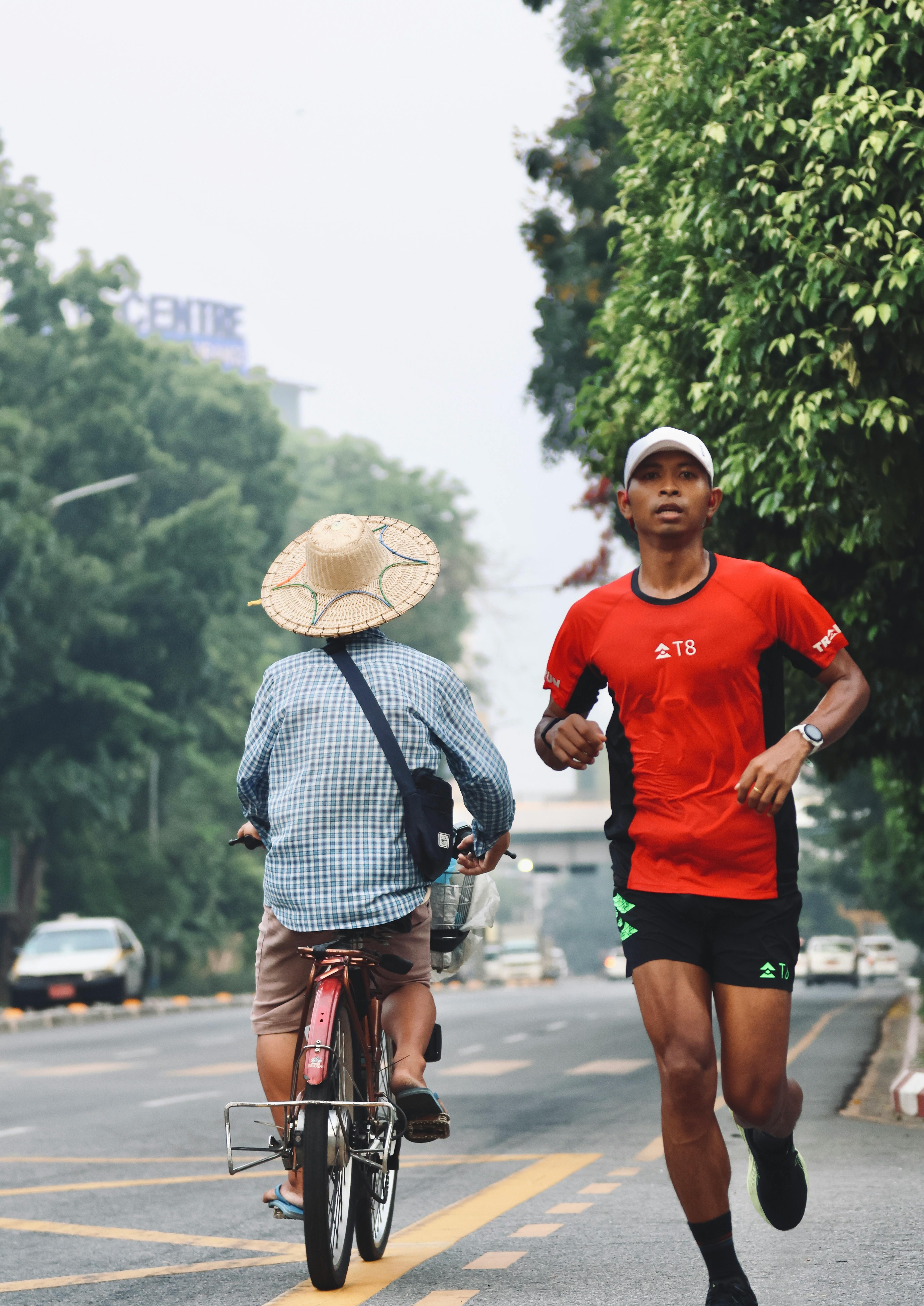 Urban Fitness Enthusiast Running in Yangon · Free Stock Photo