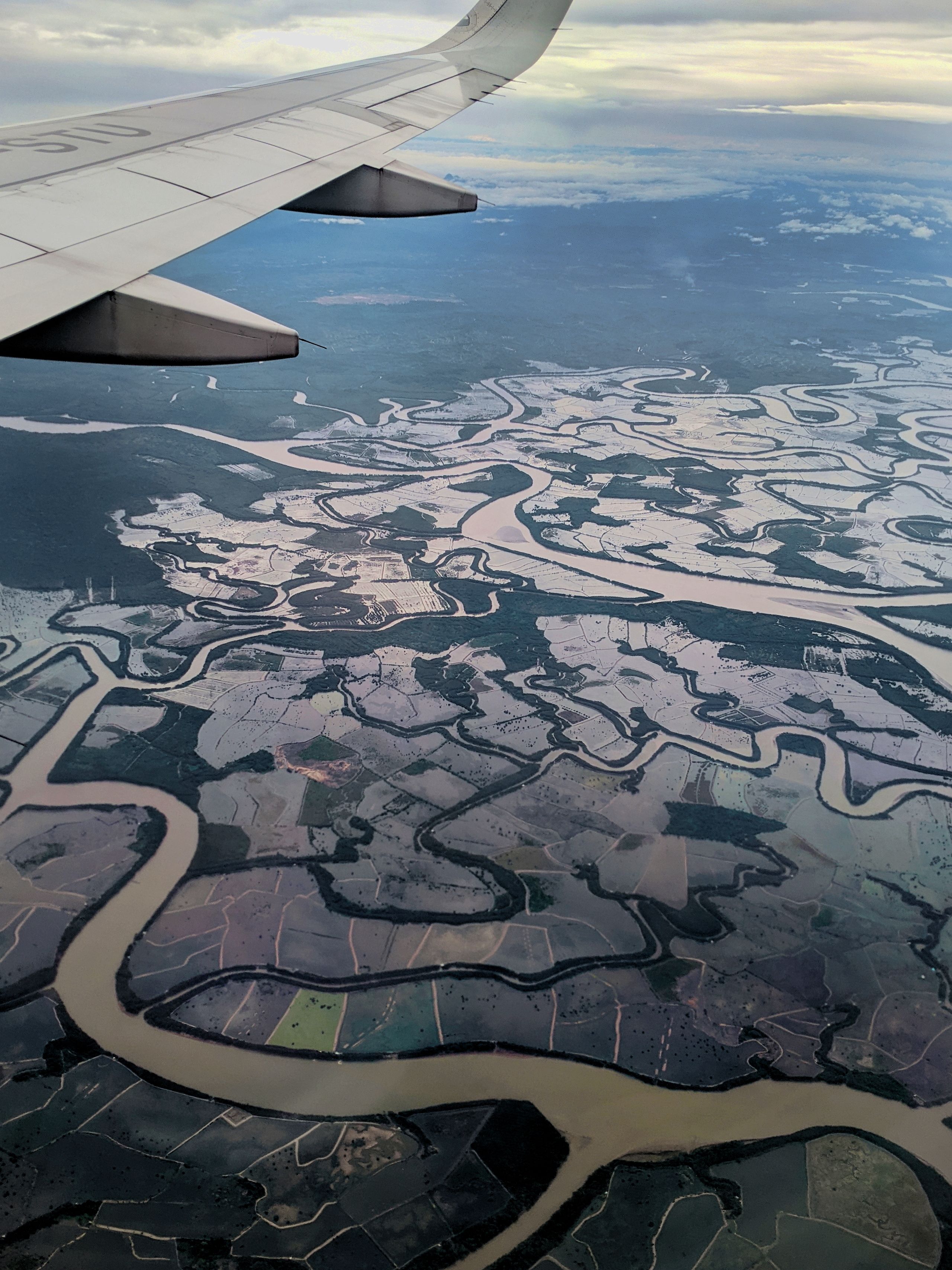 Aerial View of Rivers in North Kalimantan · Free Stock Photo