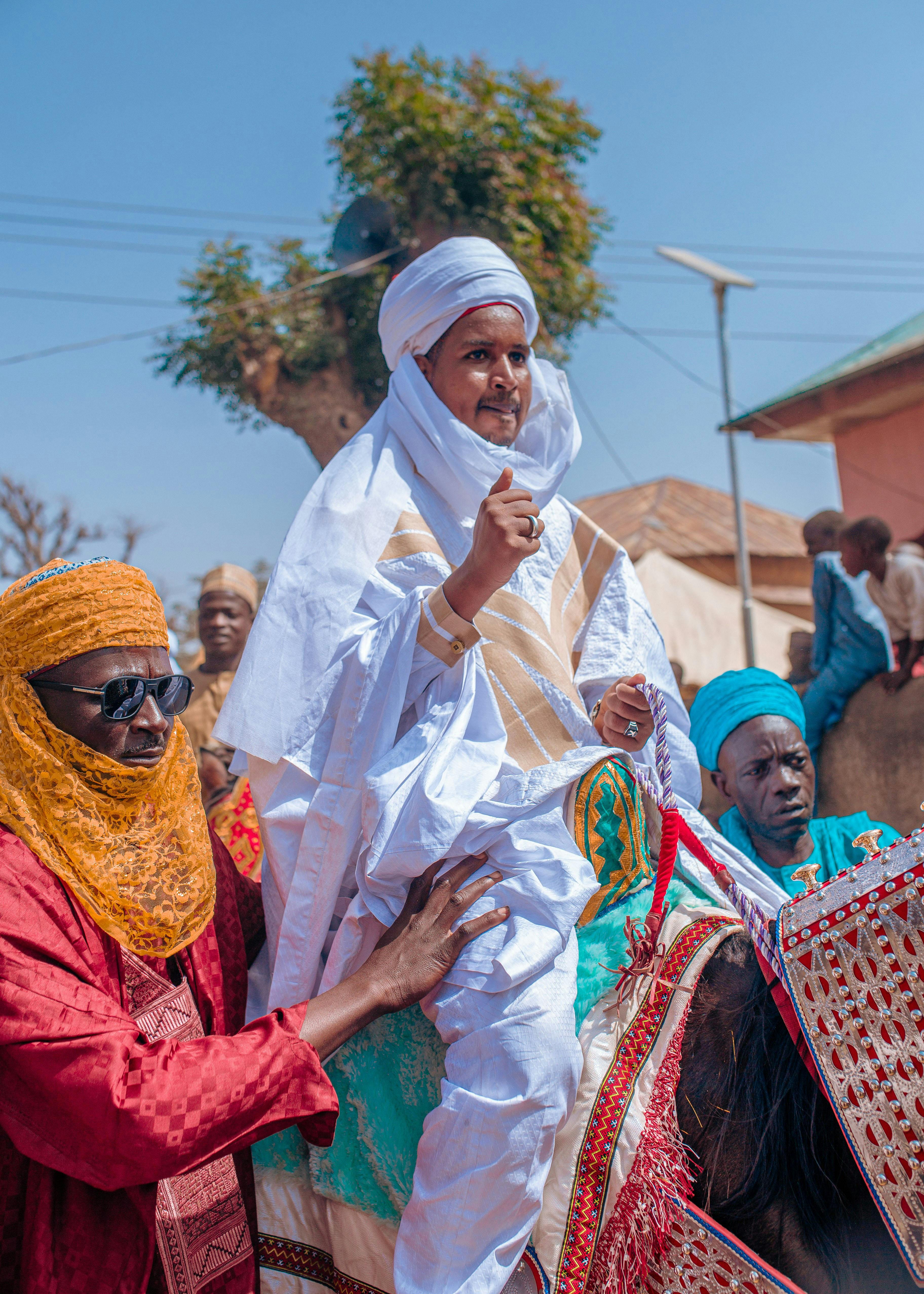 Traditional African Ceremony with Horsemen · Free Stock Photo