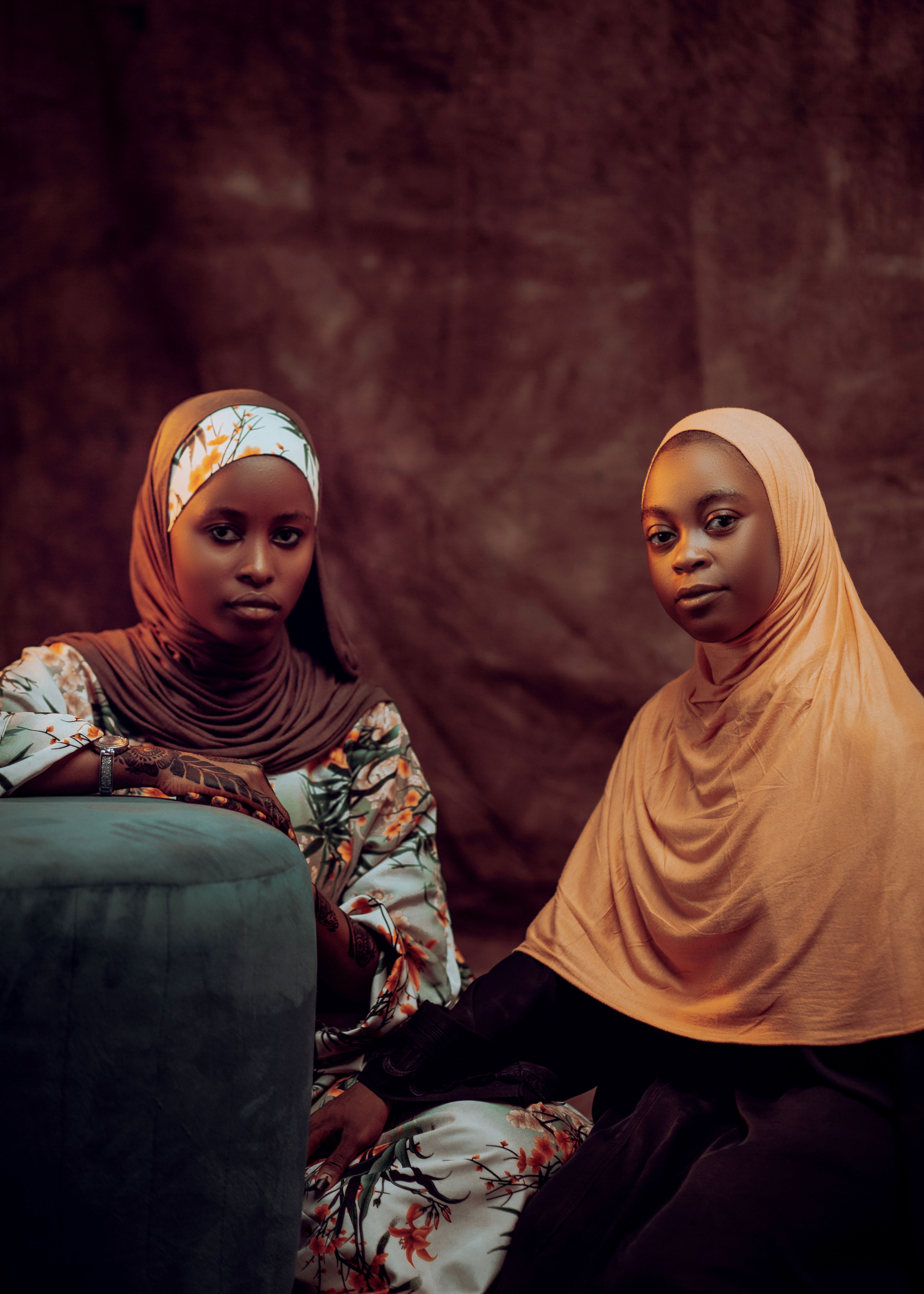 Portrait of Two Women in Traditional Hijabs · Free Stock Photo
