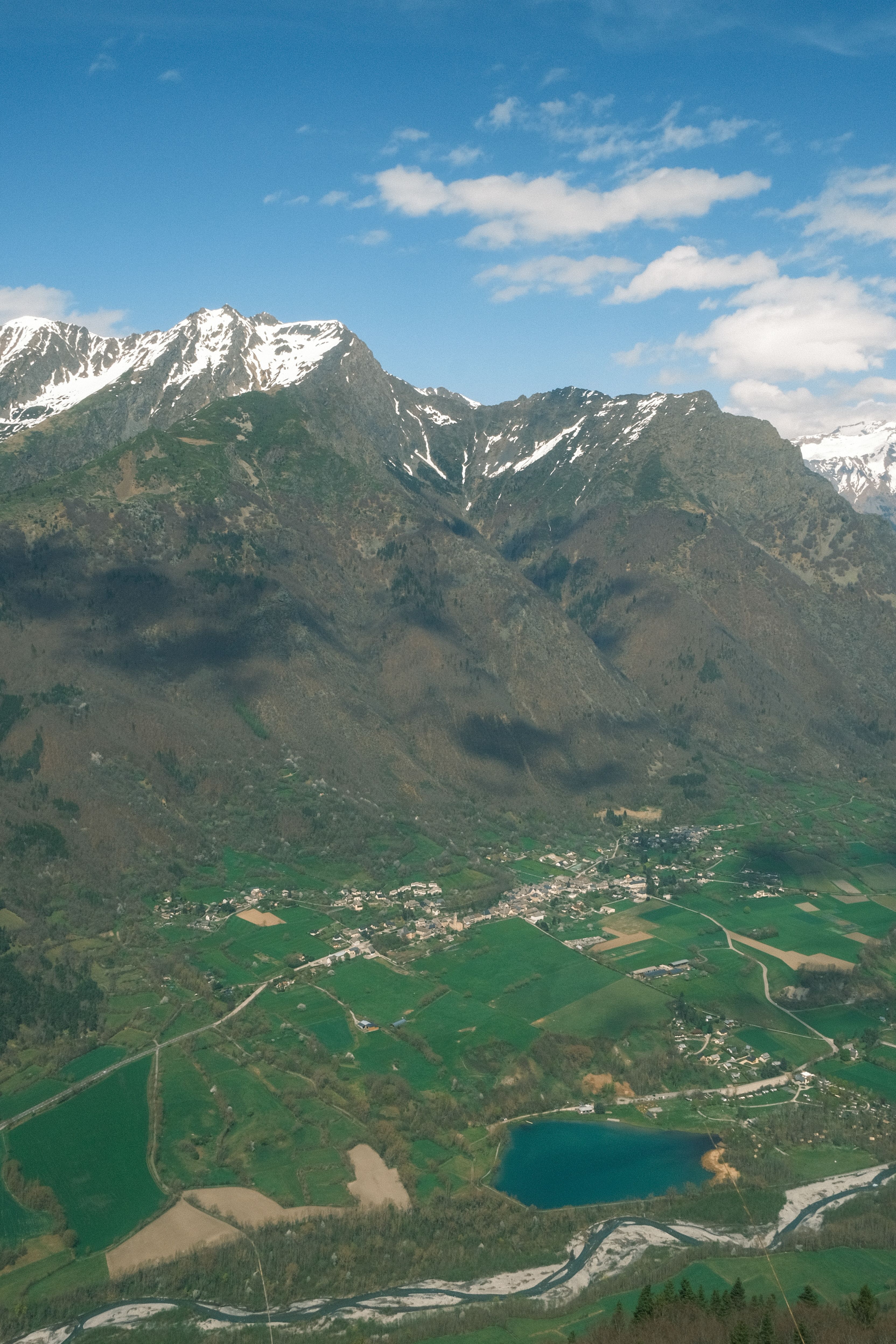 Scenic Aerial View of Mountainous Valley Landscape · Free Stock Photo