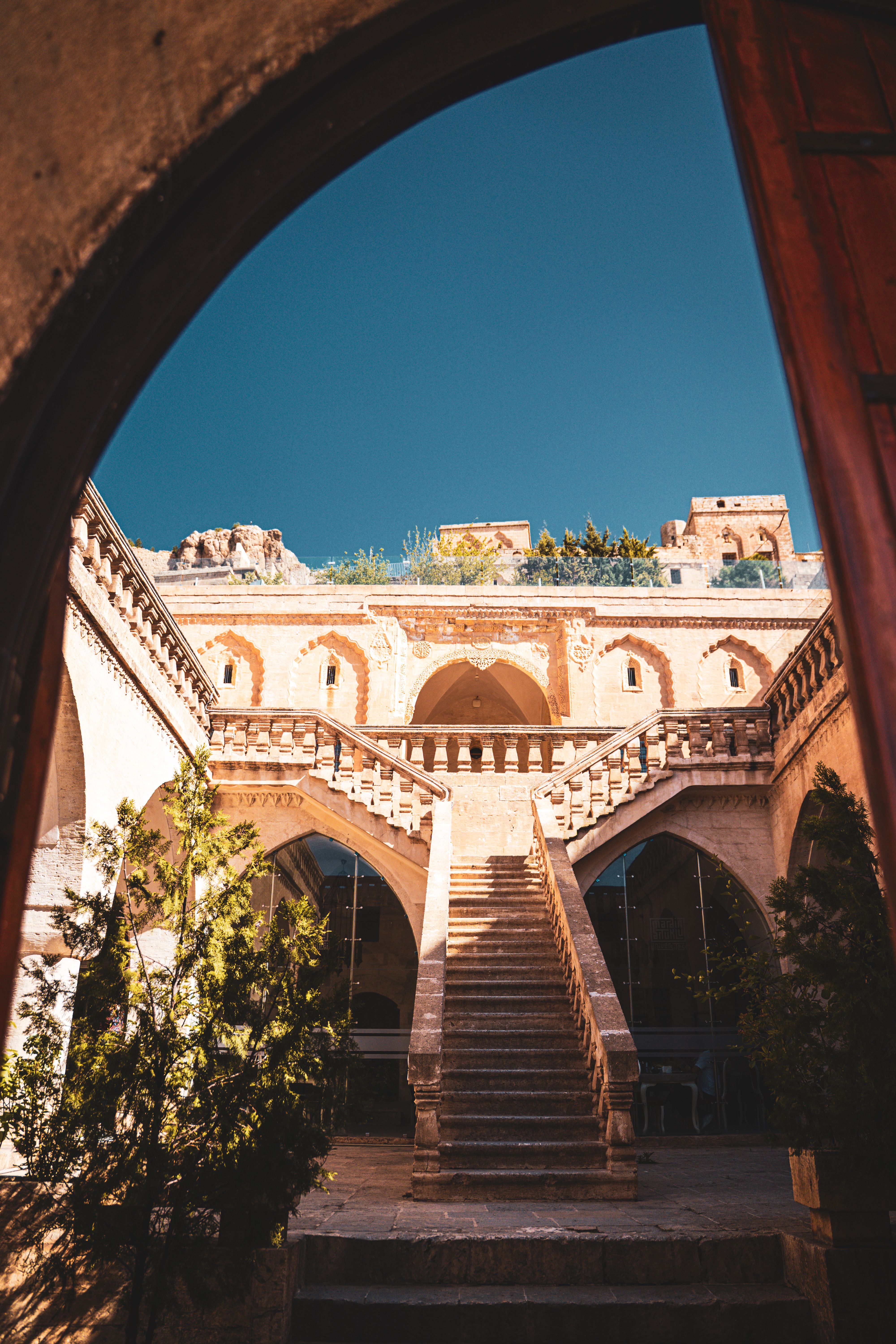 Ancient Mediterranean Stone Courtyard Architecture · Free Stock Photo