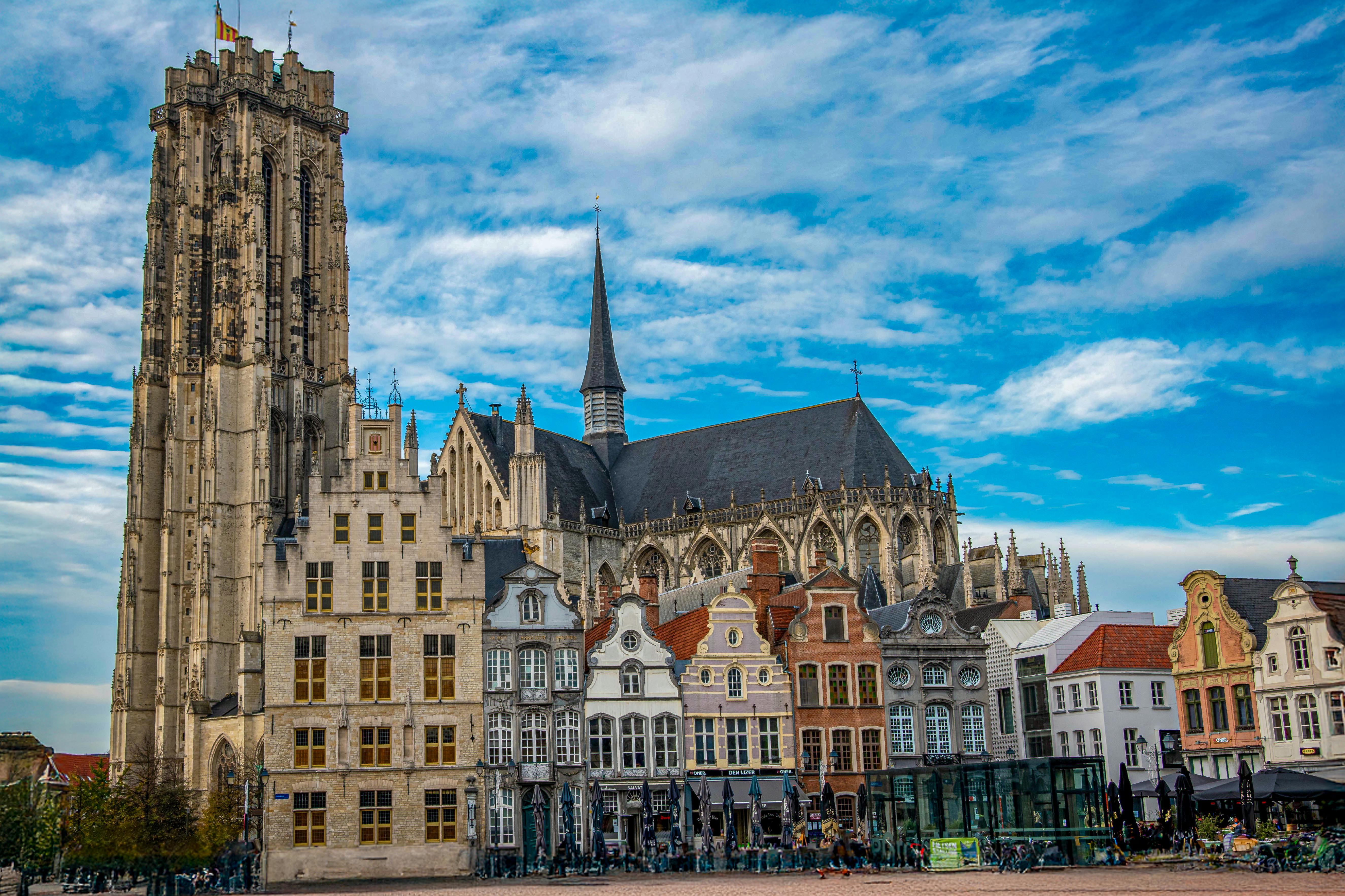 Historic Cathedral and Colorful Dutch Architecture · Free Stock Photo