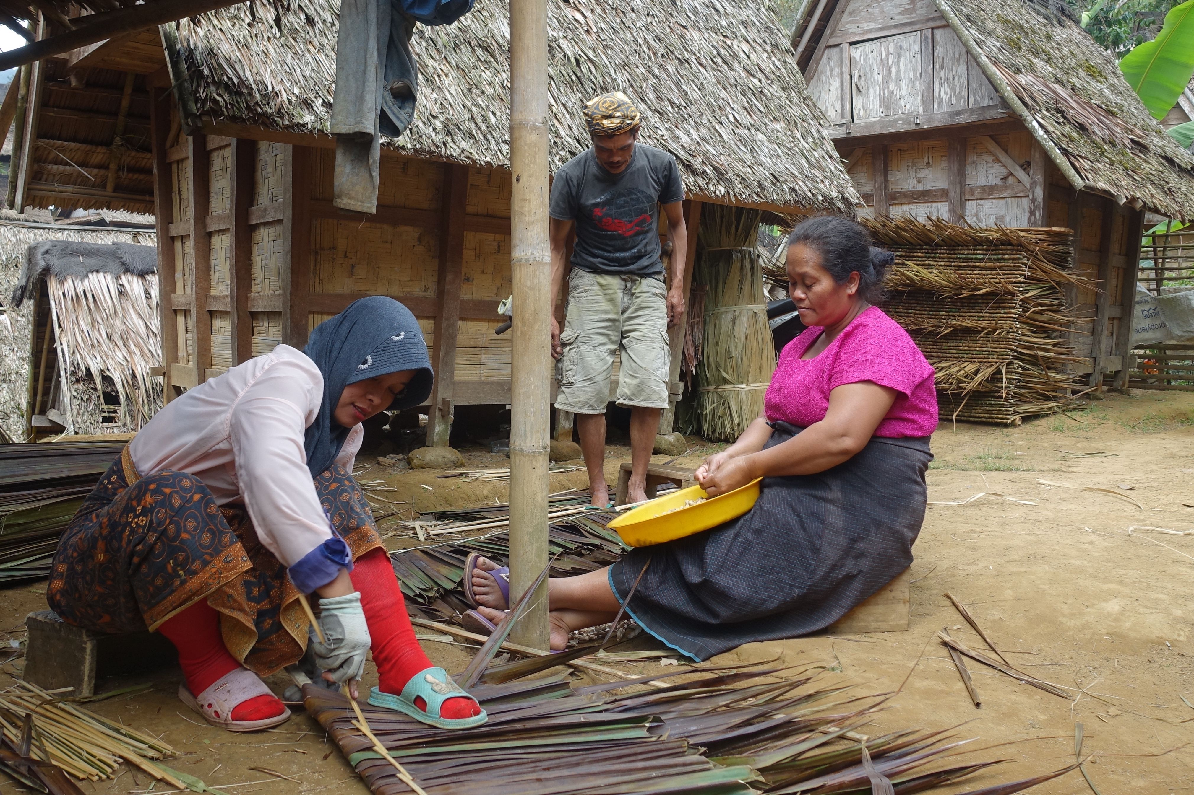 Traditional Crafting in Rural Village Setting · Free Stock Photo