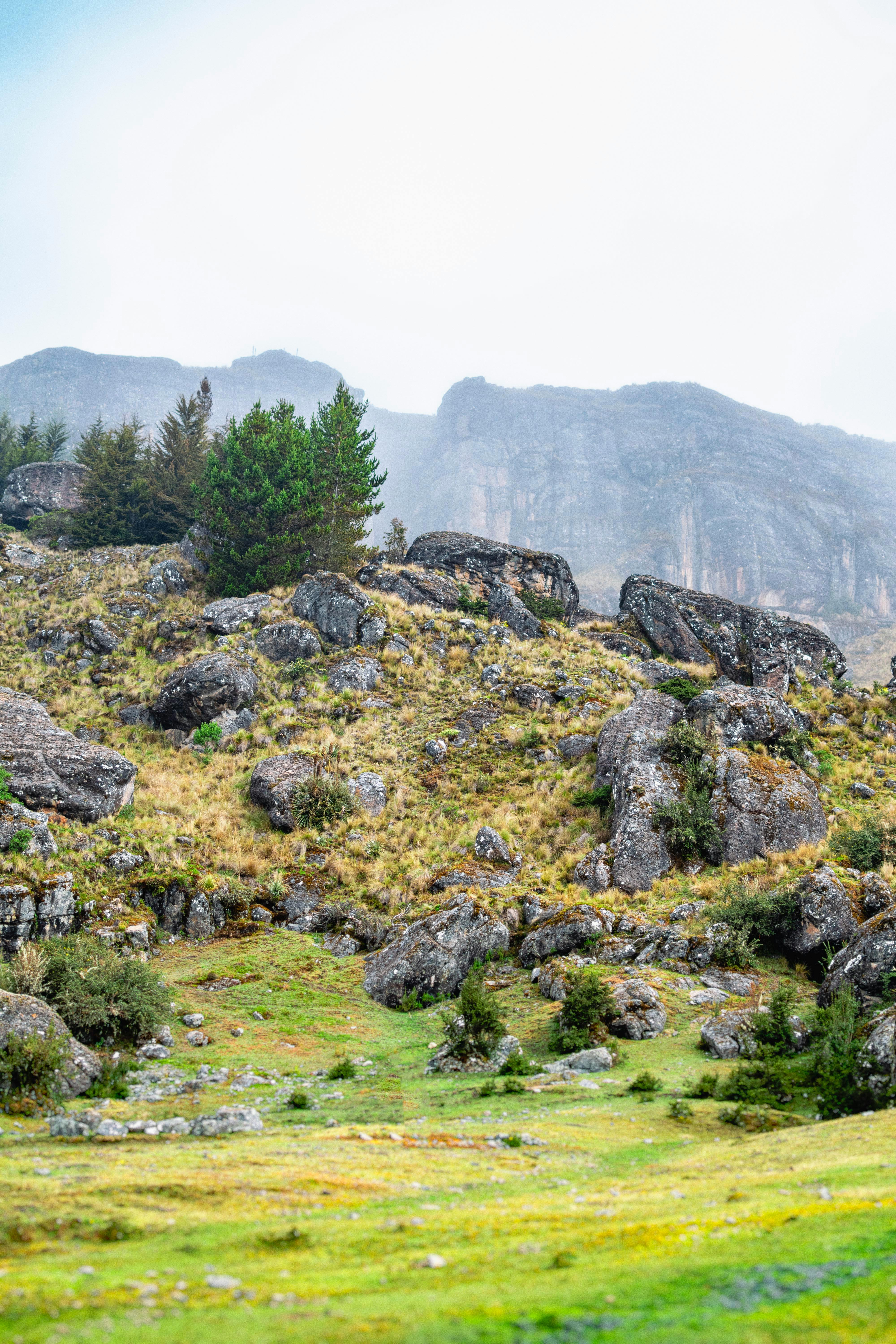 Misty Mountain Landscape in Cochabamba, Bolivia · Free Stock Photo