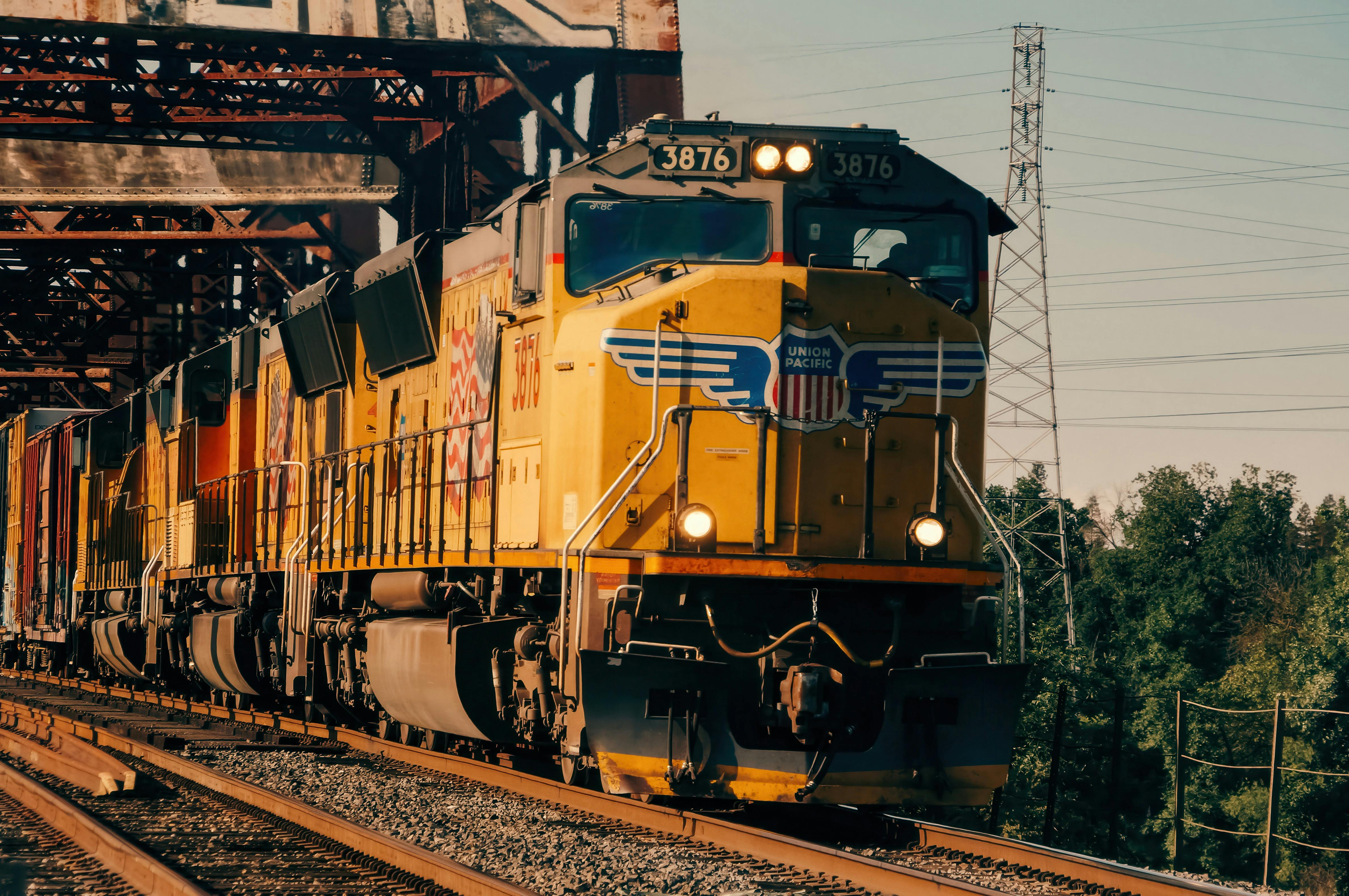 Union Pacific Train Passing in Houston, TX · Free Stock Photo