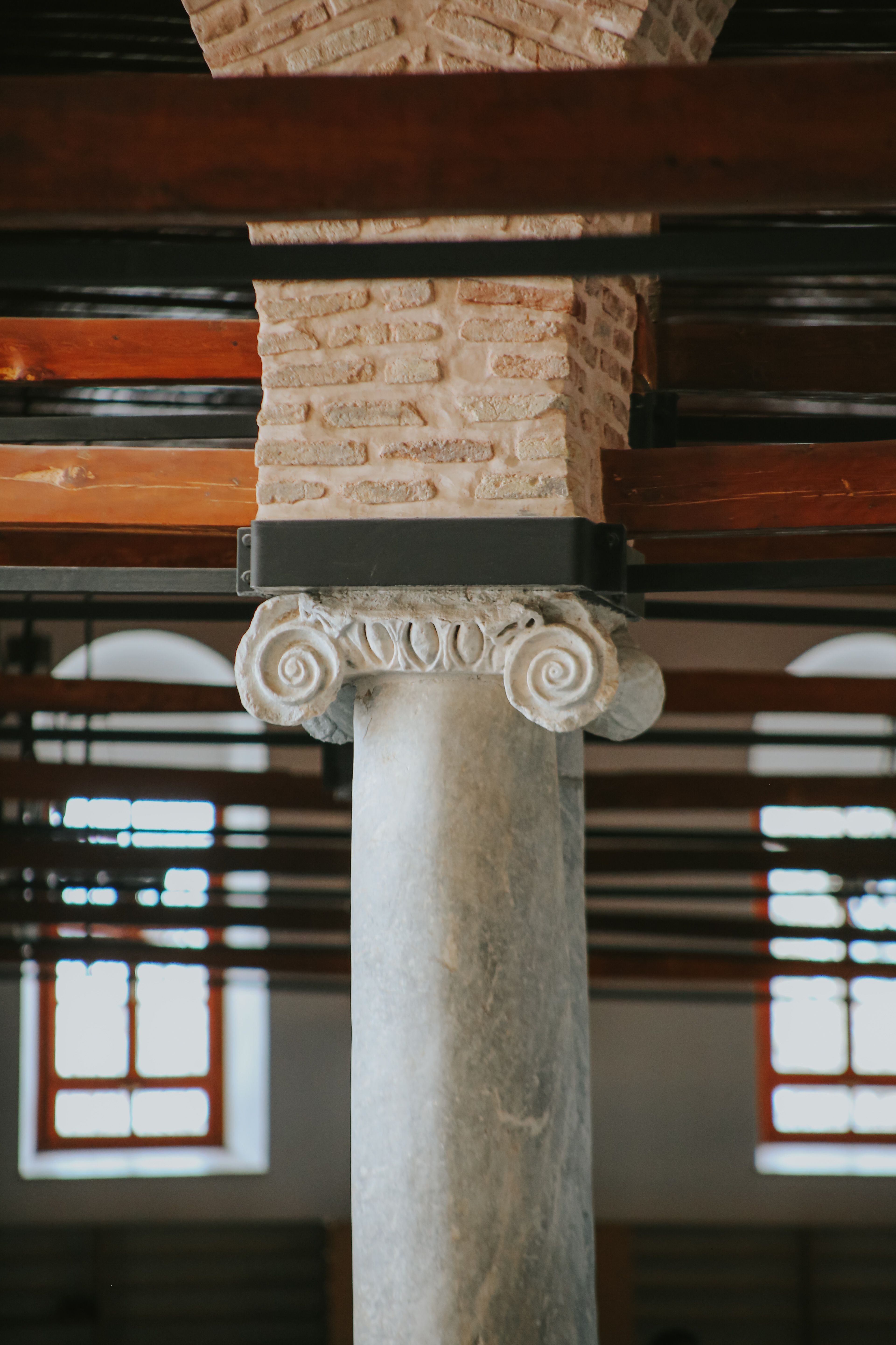 Elegant Ionic Column in Historic Building · Free Stock Photo