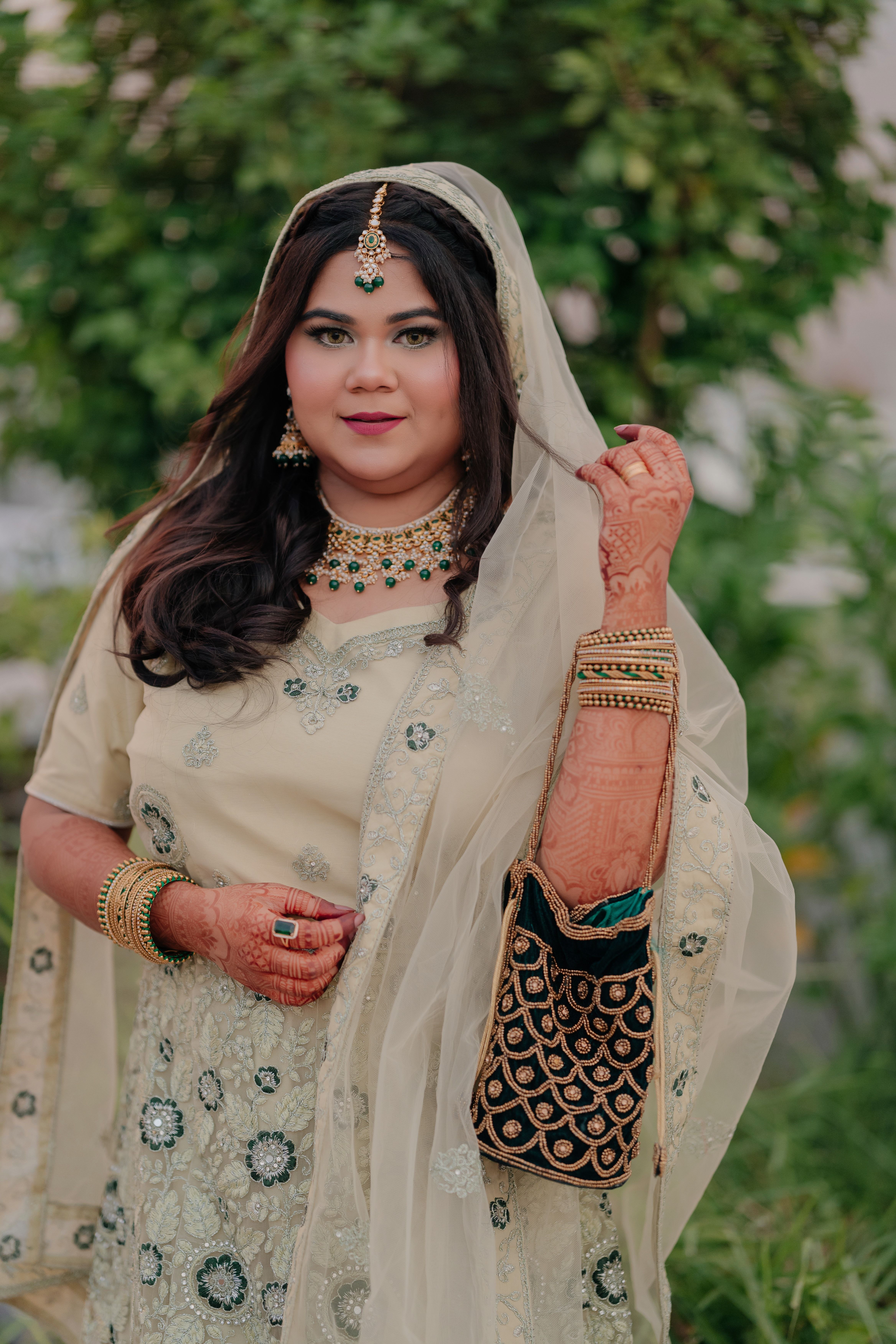 Elegant Woman in Traditional South Asian Attire · Free Stock Photo