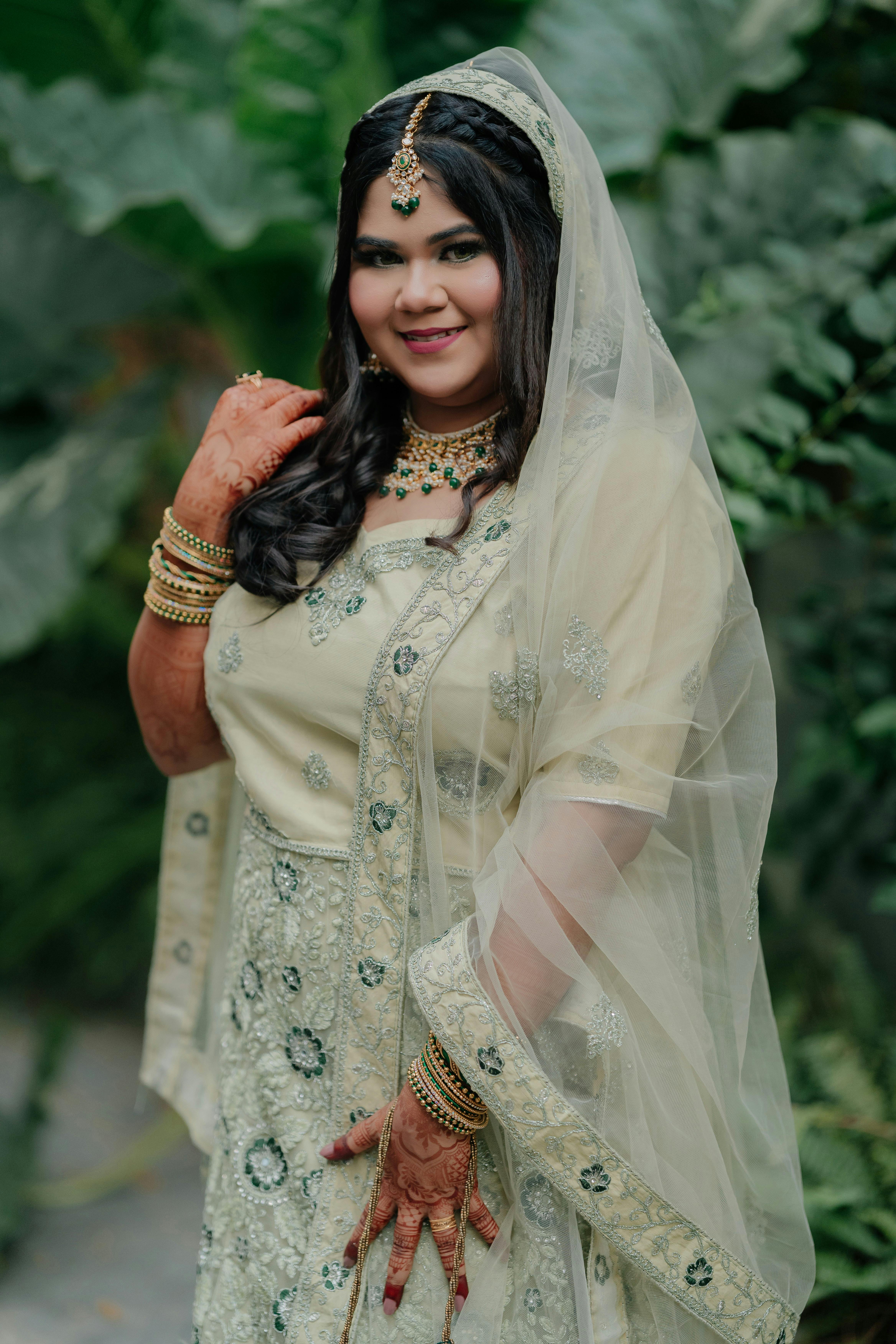 Elegant Traditional South Asian Bridal Portrait · Free Stock Photo