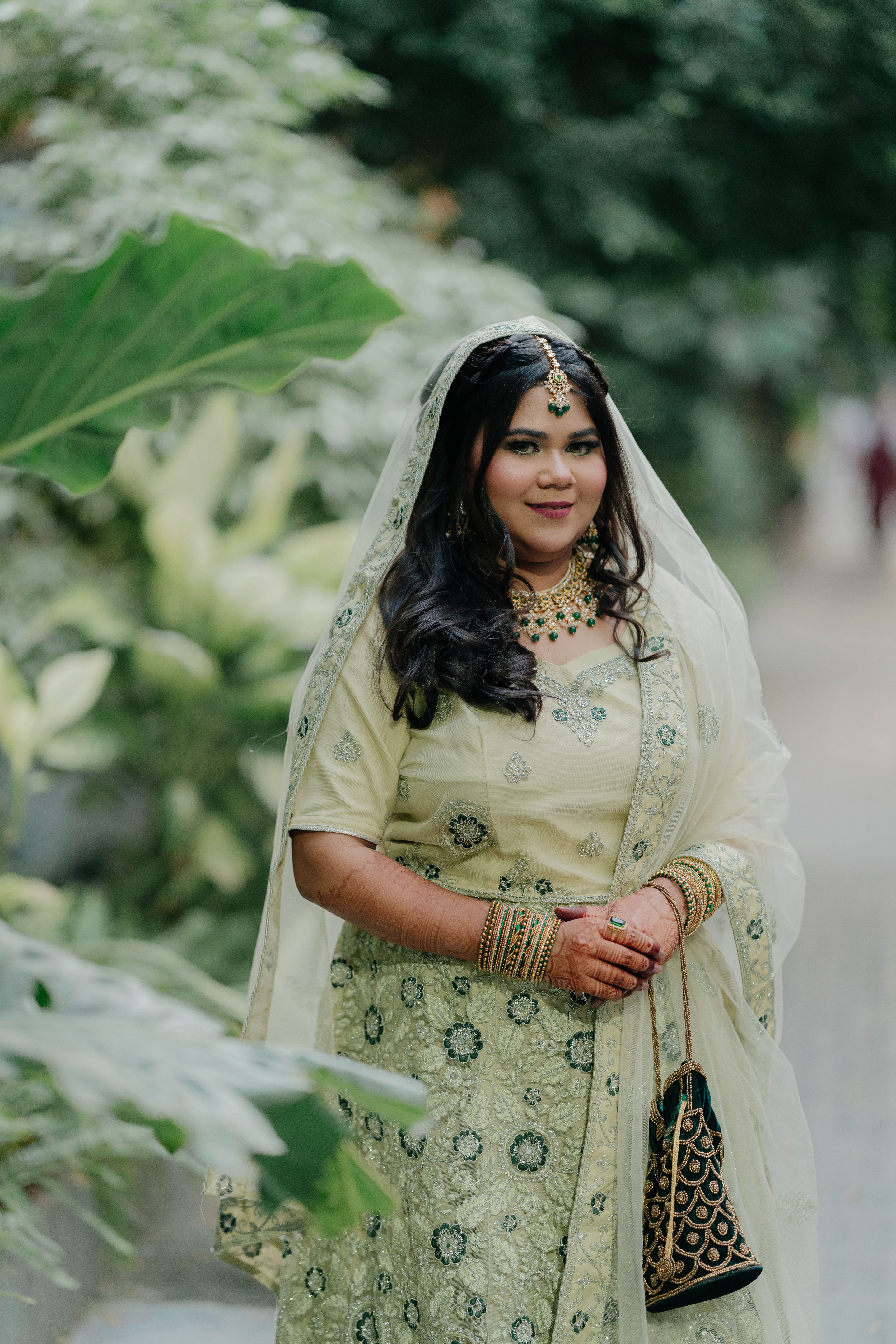 Elegant Woman in Traditional South Asian Attire Outdoors · Free Stock Photo