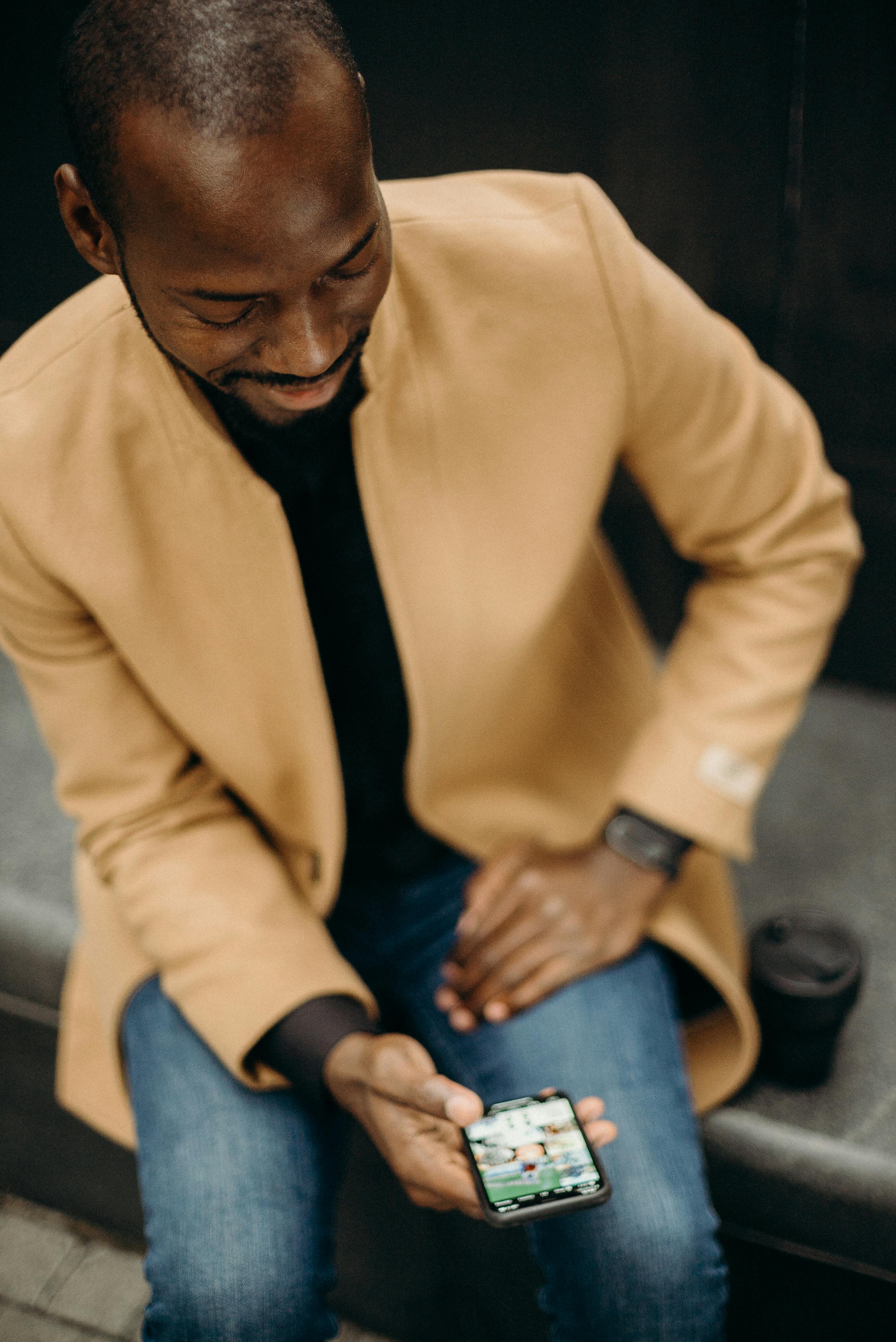 Man Using Android Smartphone · Free Stock Photo