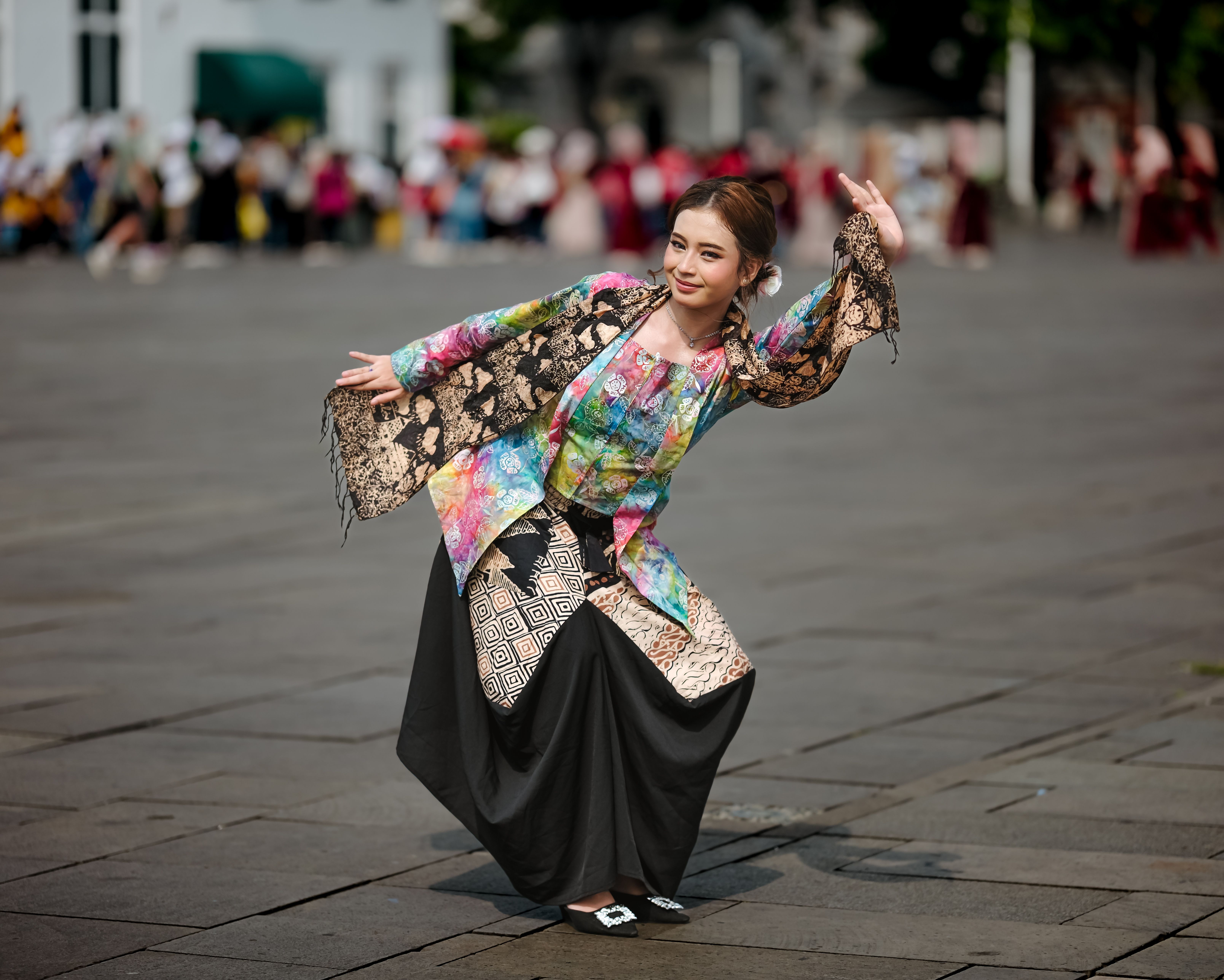 Vibrant Traditional Dance Performance Outdoors · Free Stock Photo