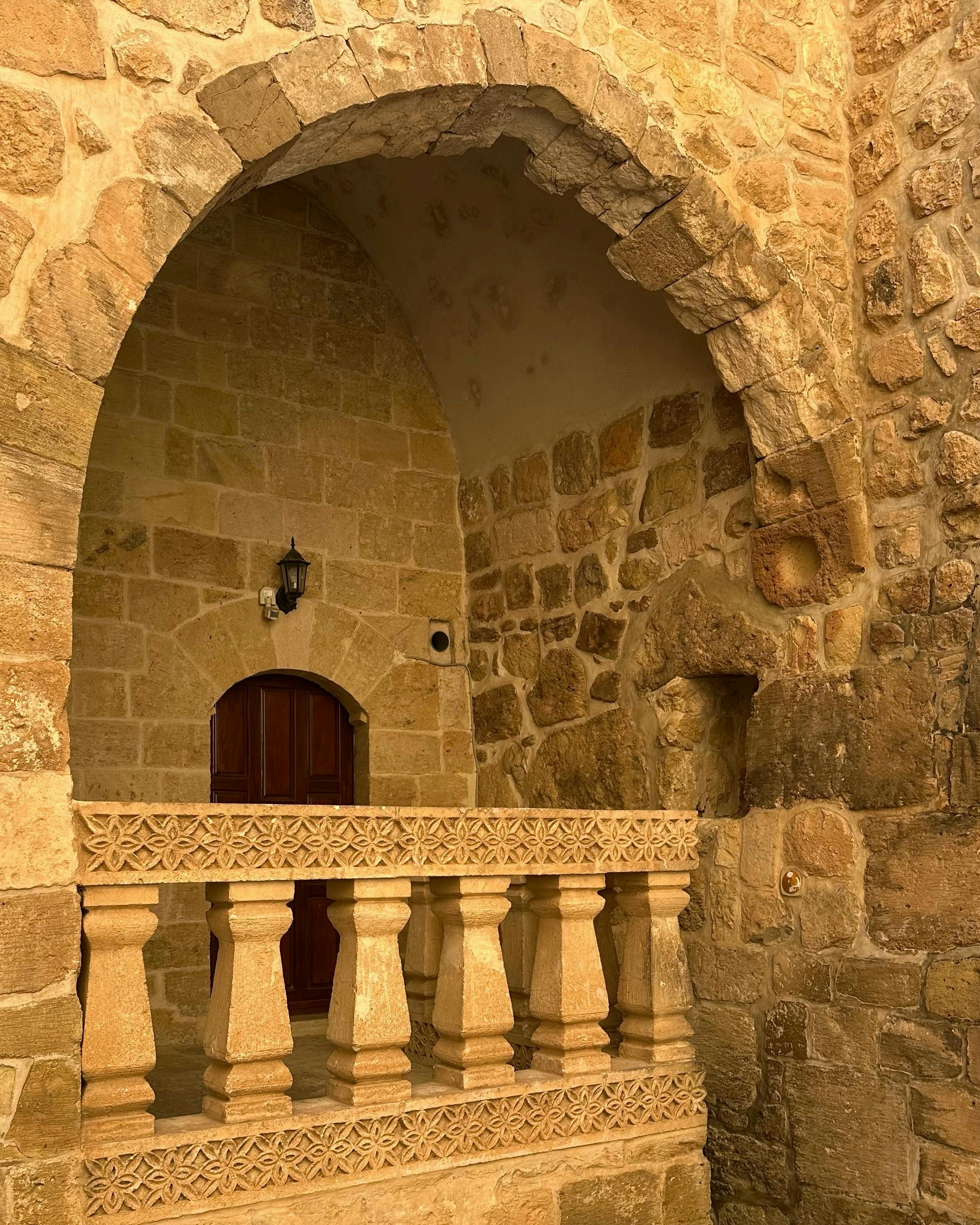 Intricate Jali Window with Scenic View · Free Stock Photo