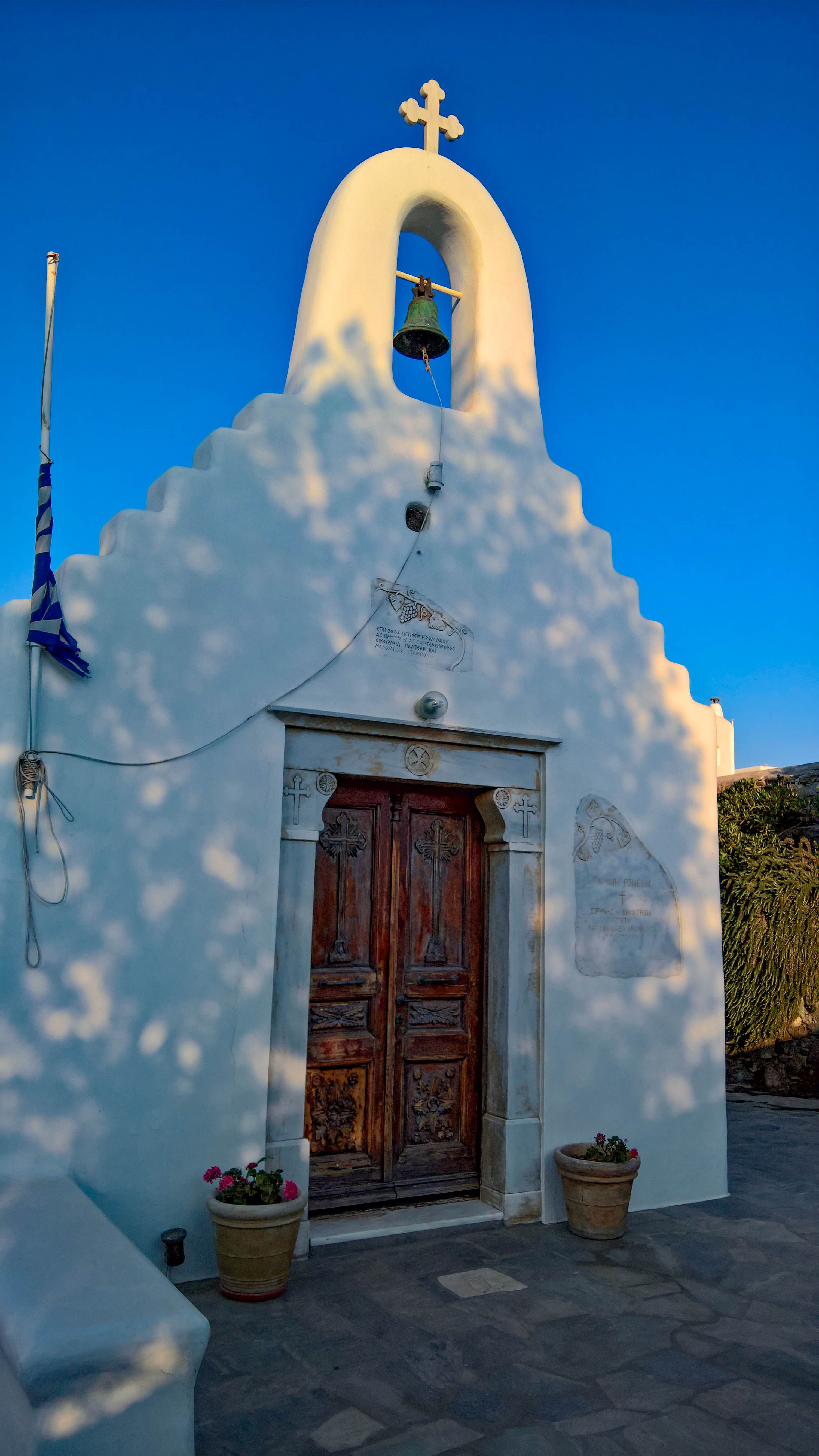 Charming Greek Chapel in Evening Light · Free Stock Photo