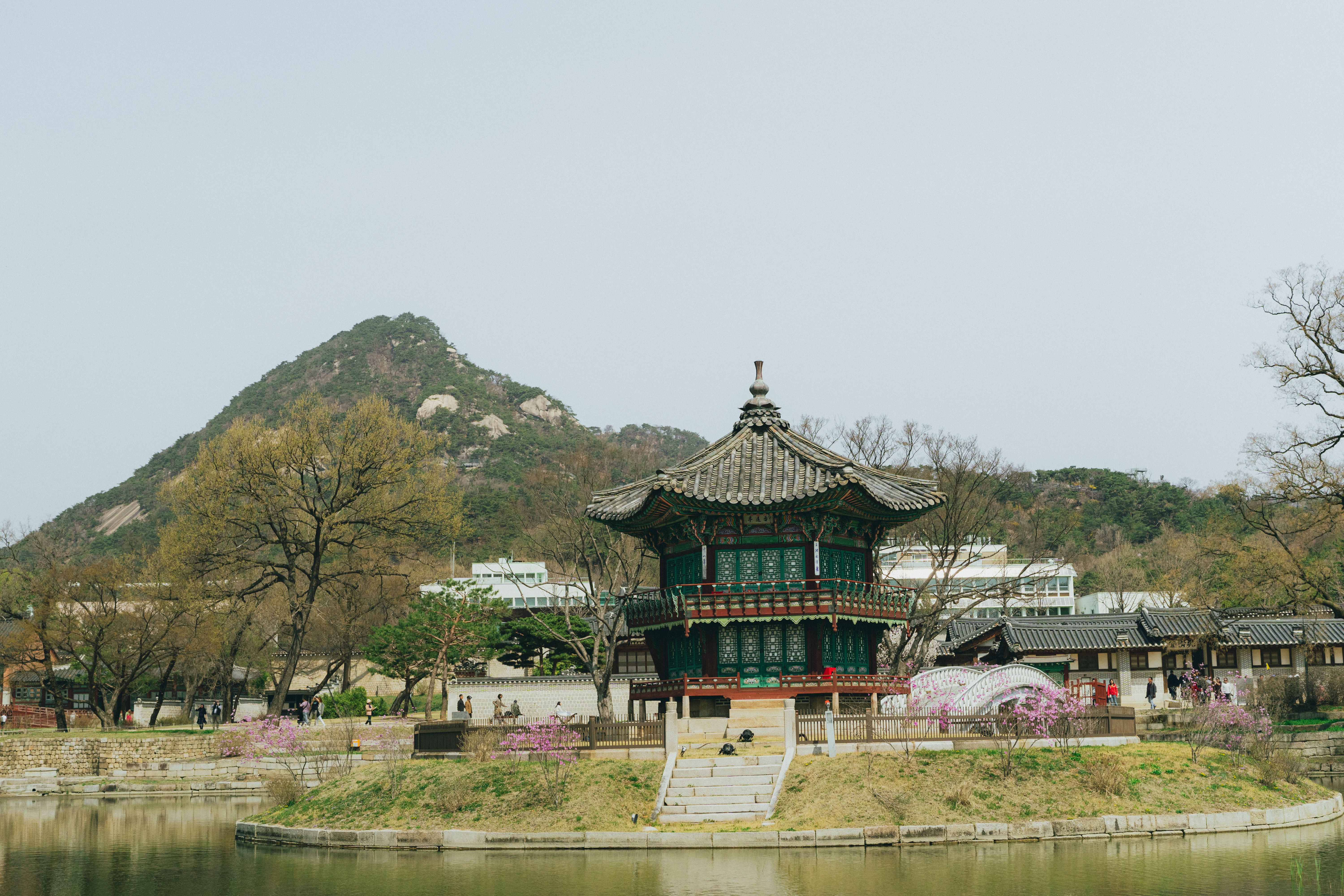 Traditional Korean Pavilion in Spring Seoul · Free Stock Photo