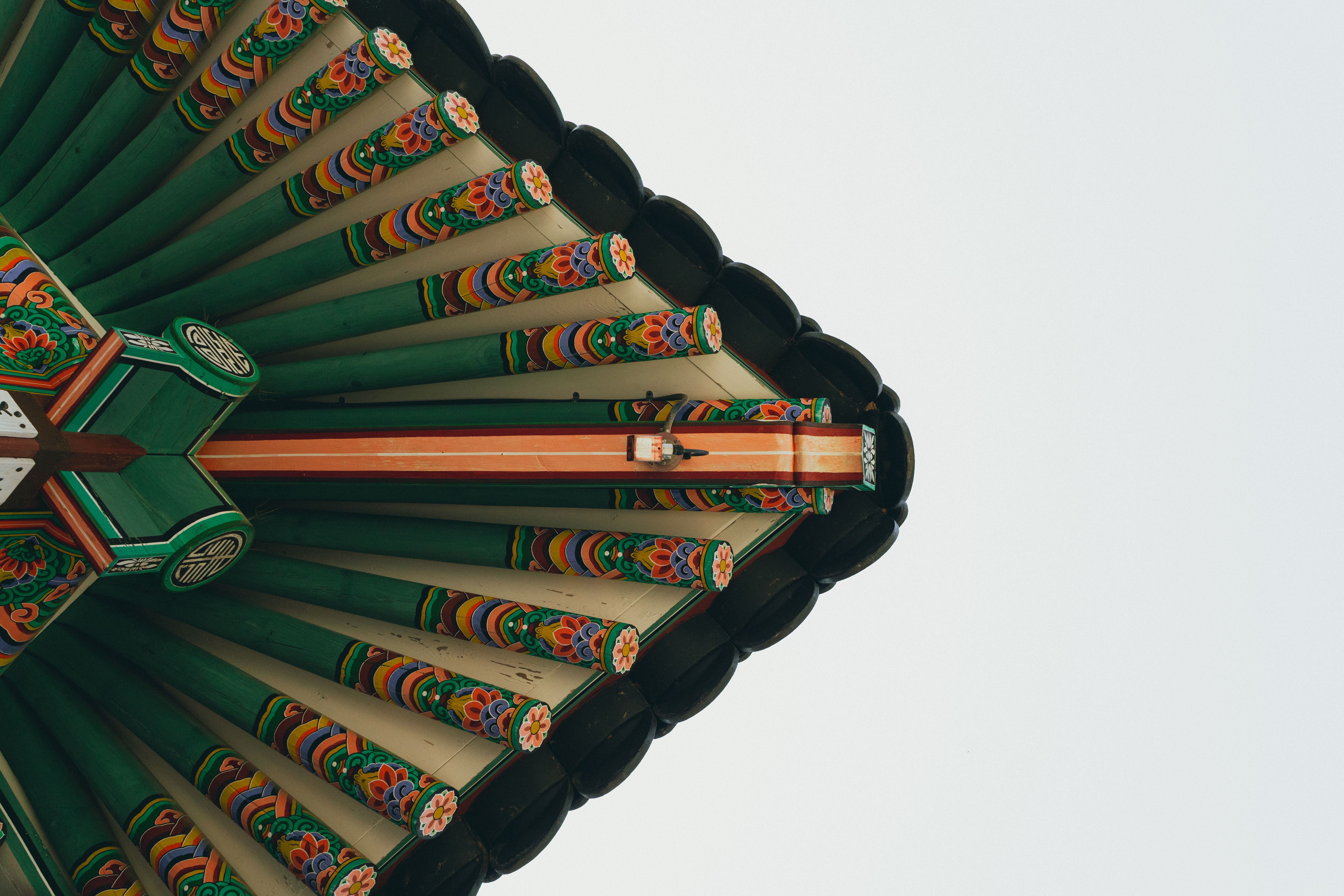 Intricate Korean Architecture in Seoul's Traditional Style · Free Stock ...