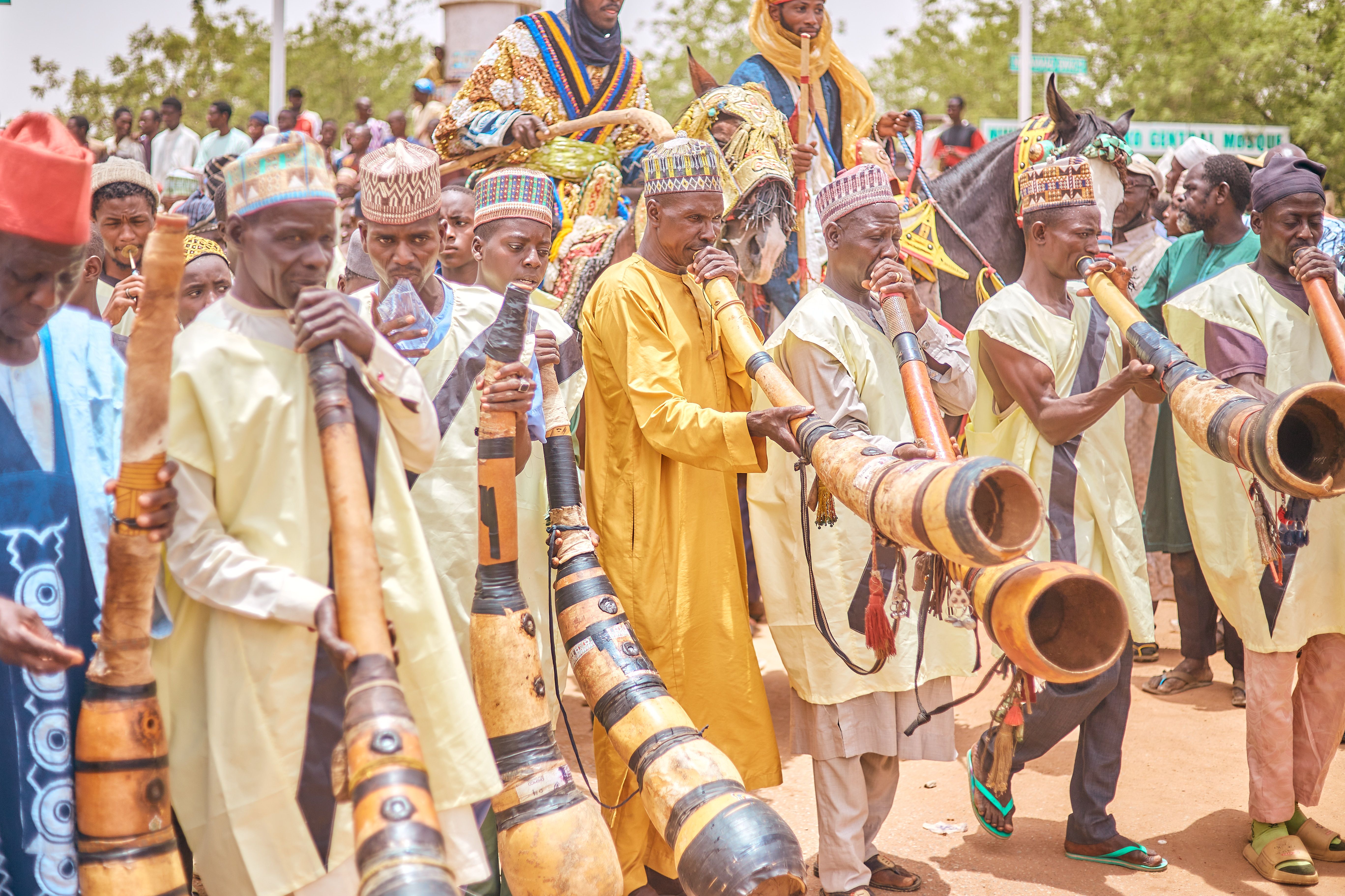 Traditional Nigerian Festival with Local Musicians · Free Stock Photo