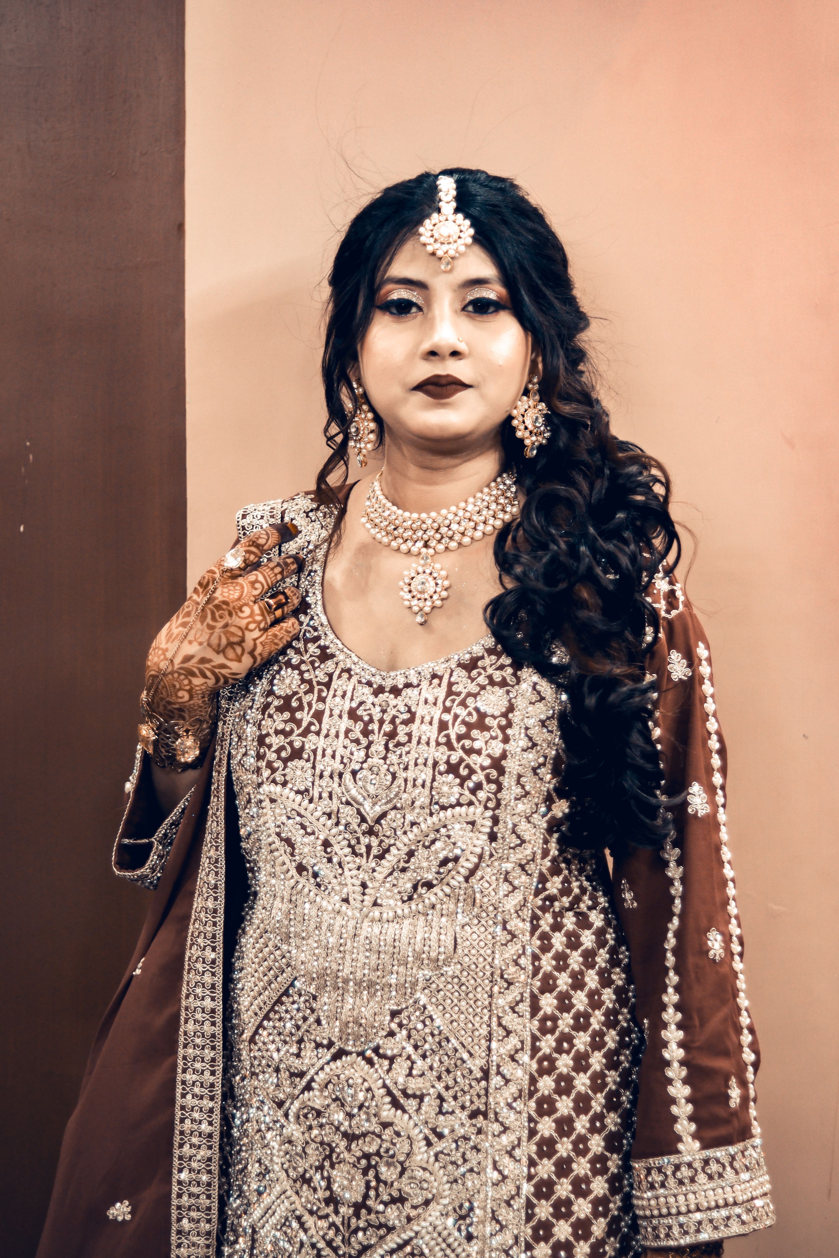 Beautiful Indian Bridal Portrait in Traditional Attire · Free Stock Photo