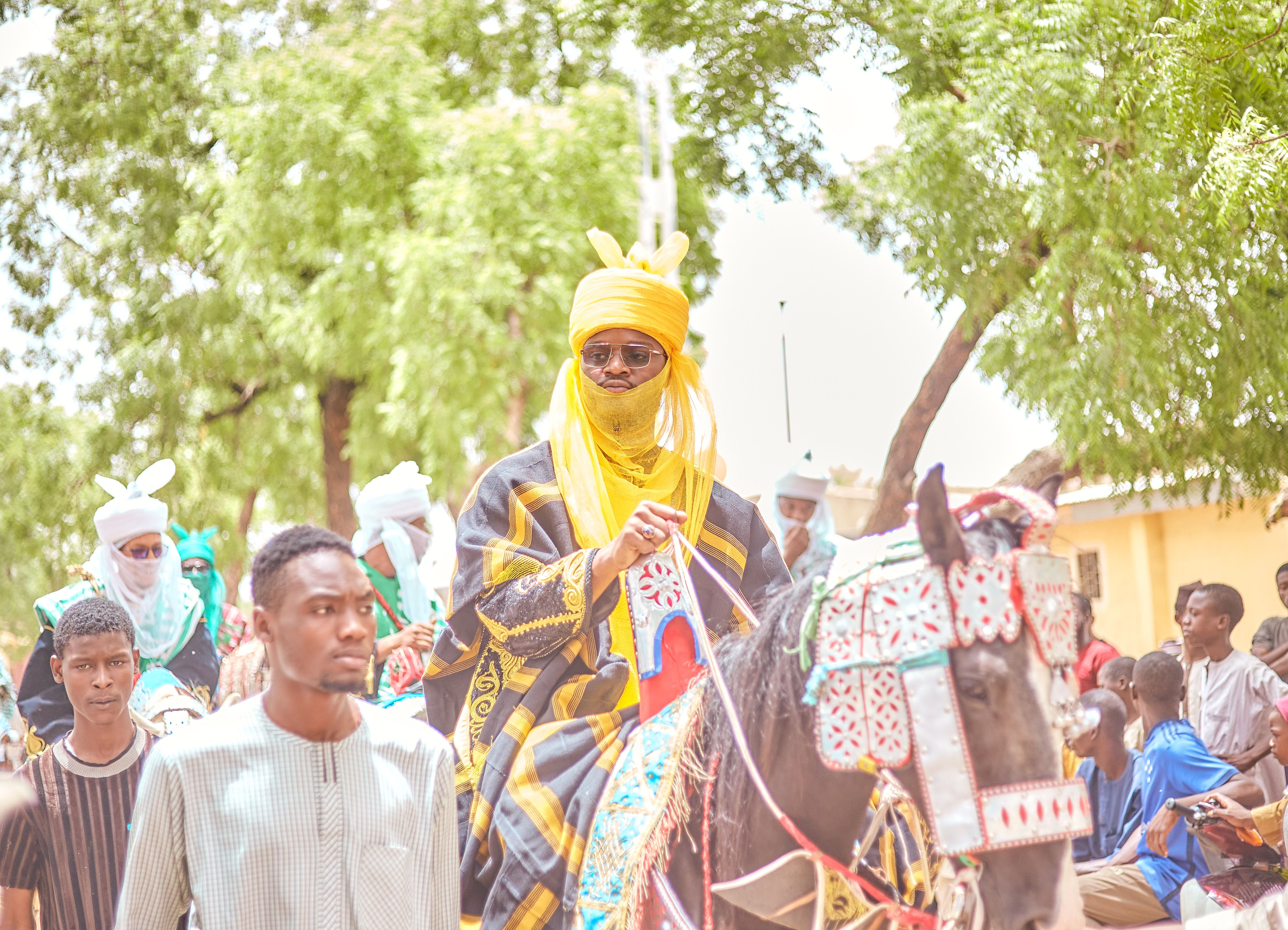 Traditional African Parade with Horseman · Free Stock Photo