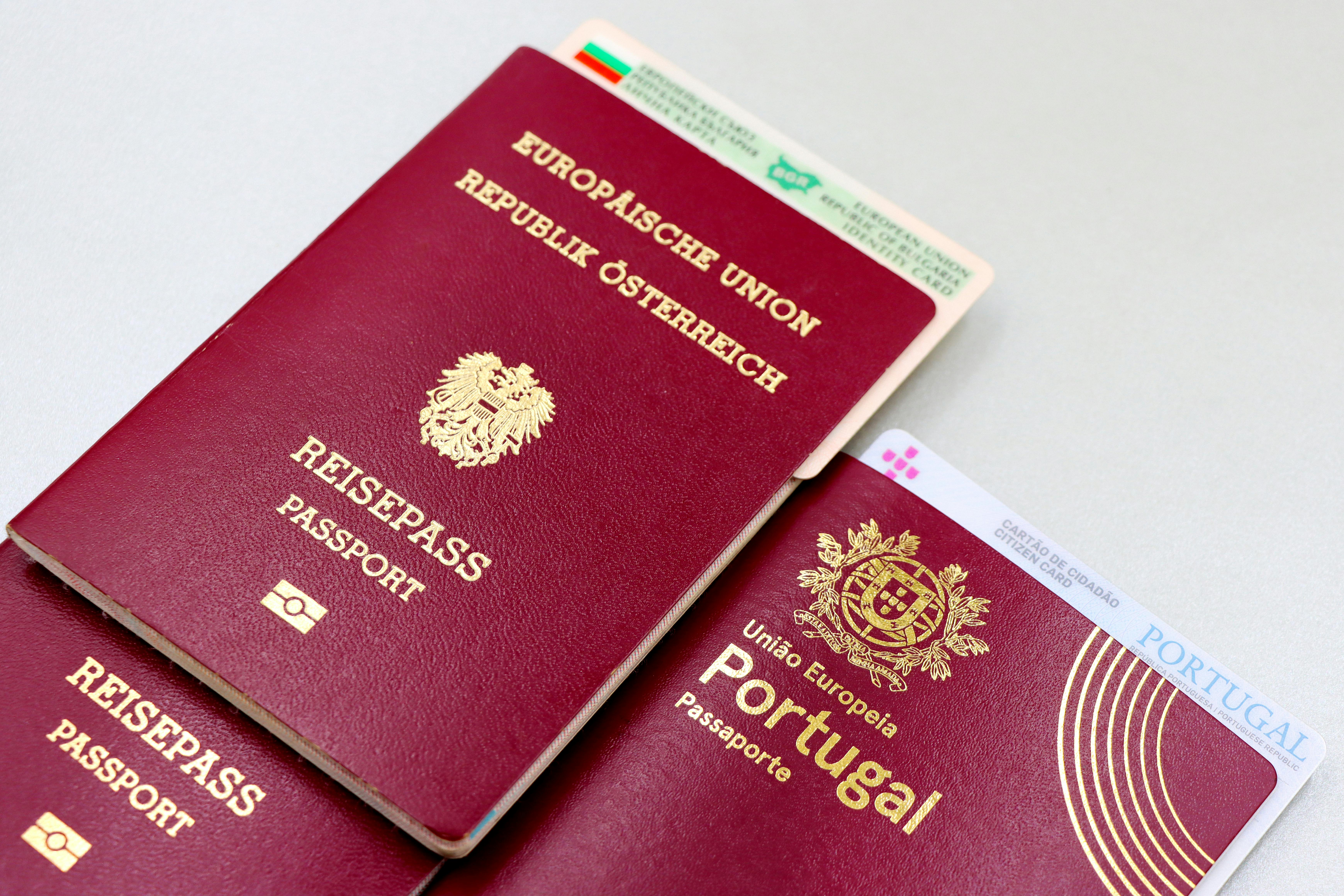 European Passports and ID Cards Close-Up · Free Stock Photo