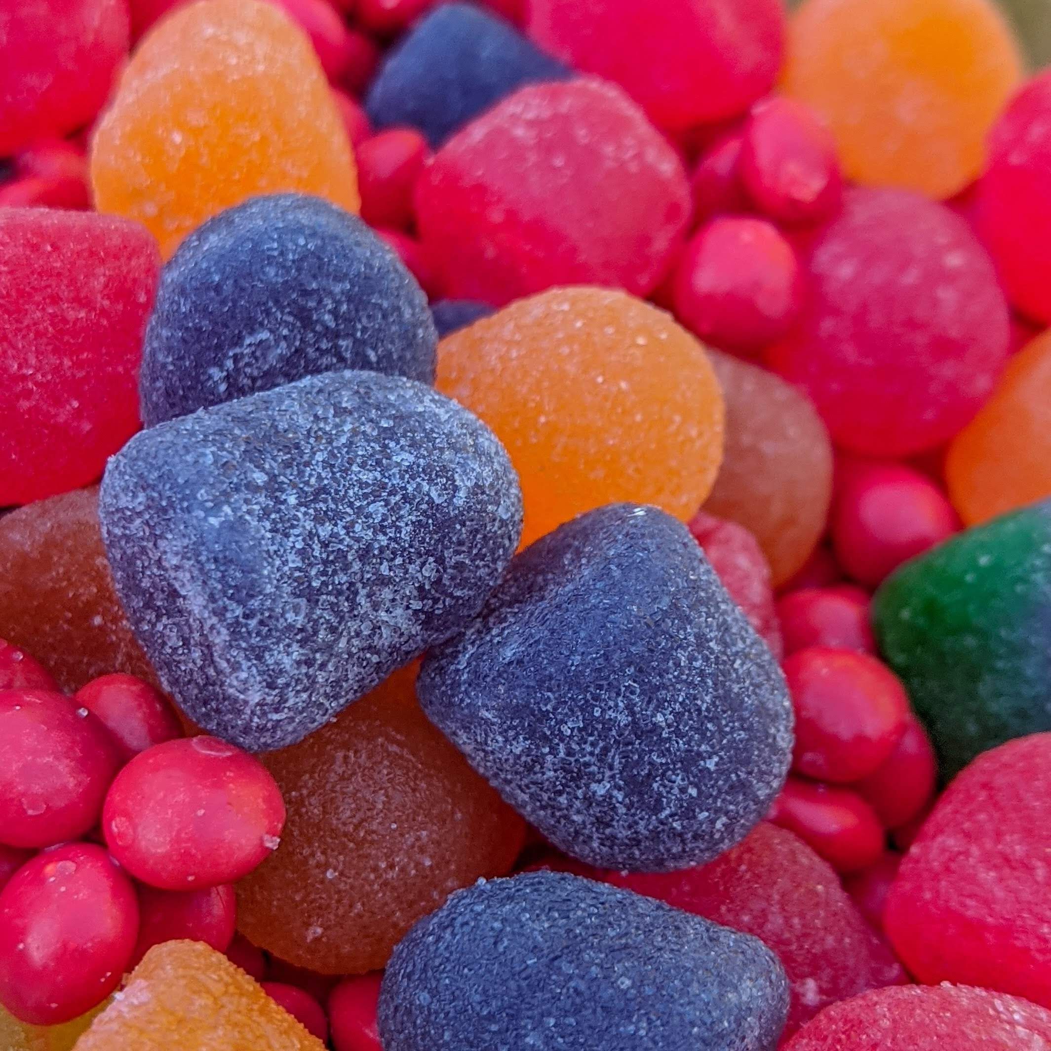 Close-up of Colorful Sugary Gumdrops · Free Stock Photo