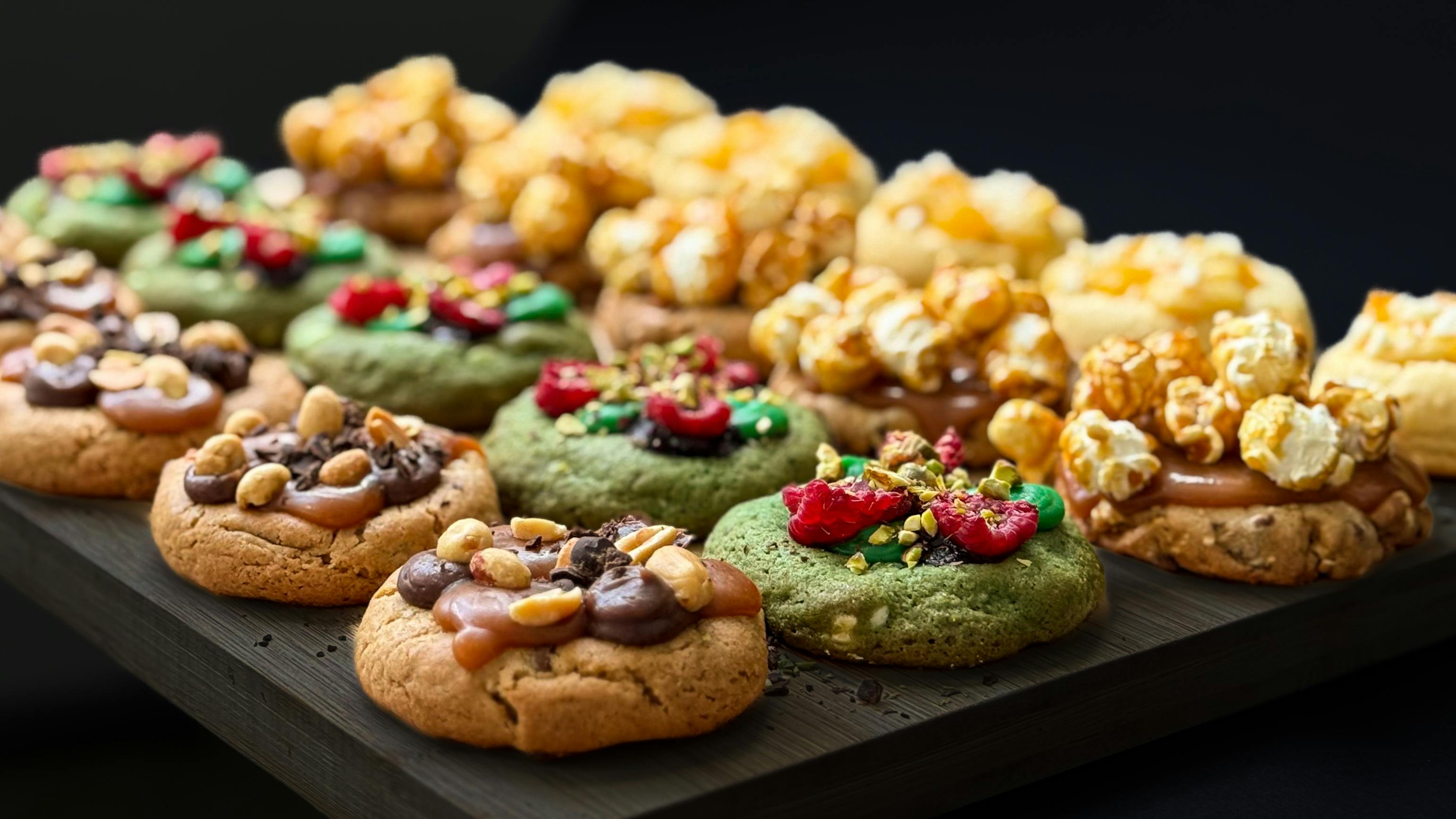 Assorted Gourmet Cookies with Toppings · Free Stock Photo