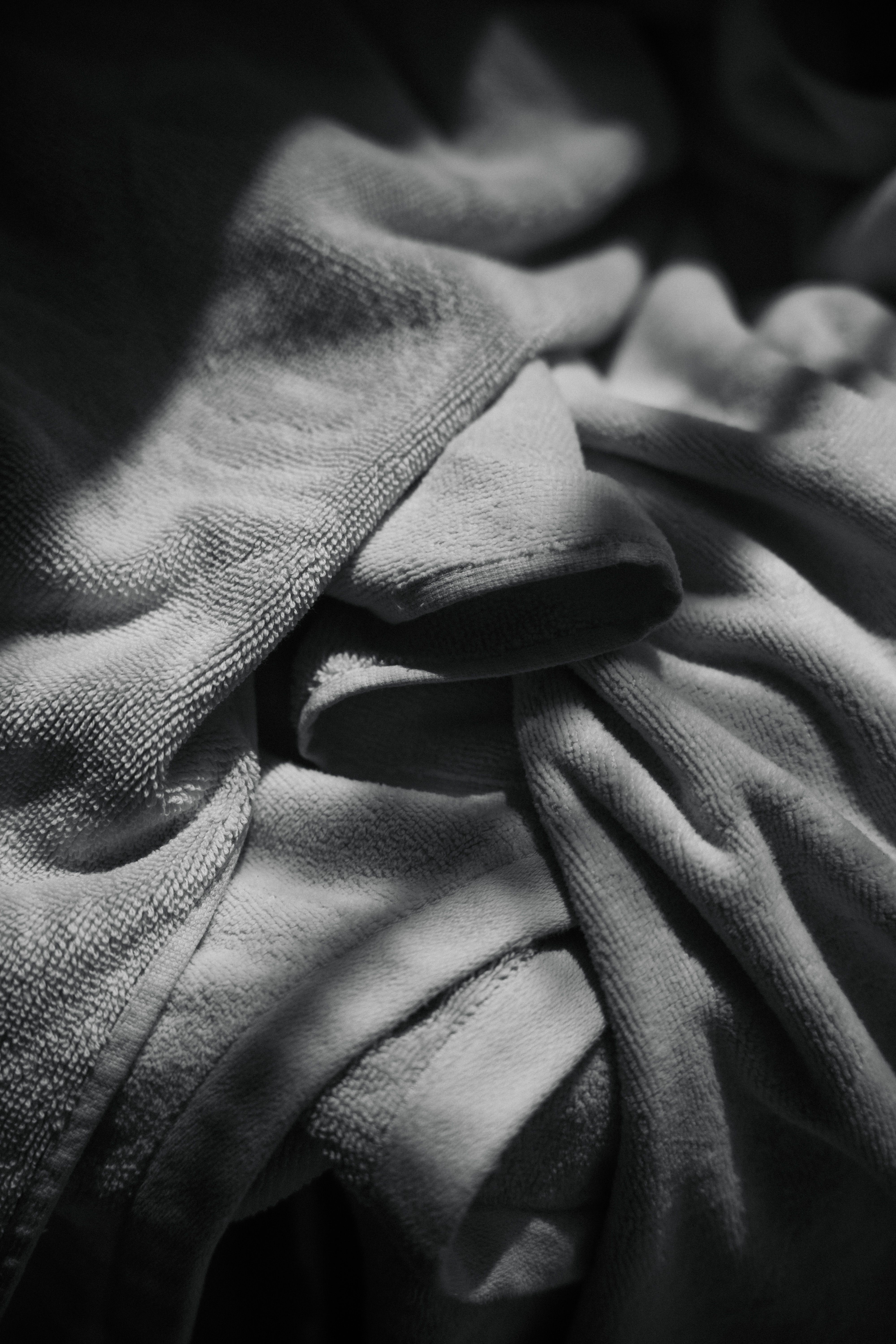Close-Up Shot of a Wrinkled Fabric · Free Stock Photo