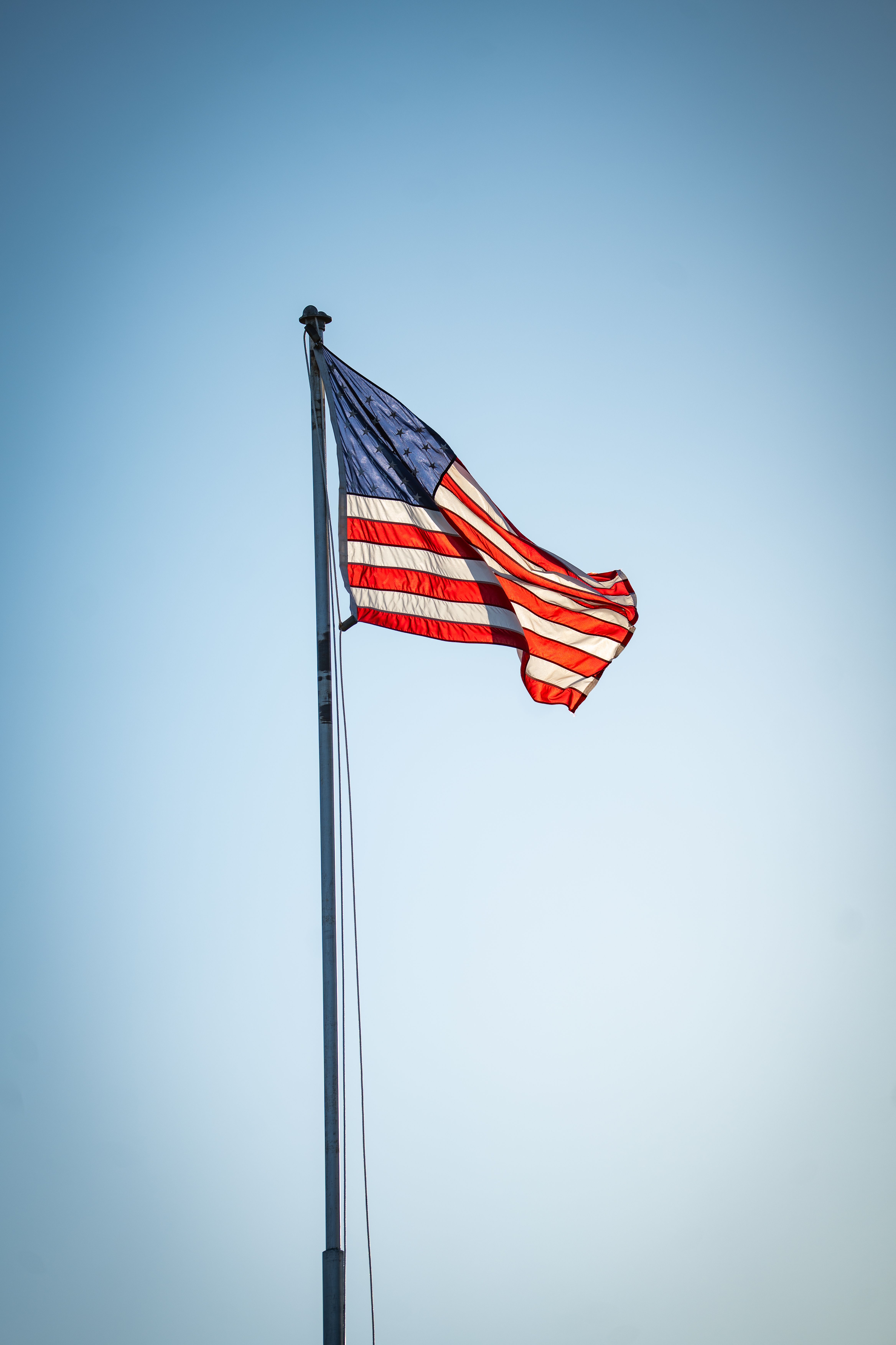 Woman Strapping Her Body of American Flag · Free Stock Photo