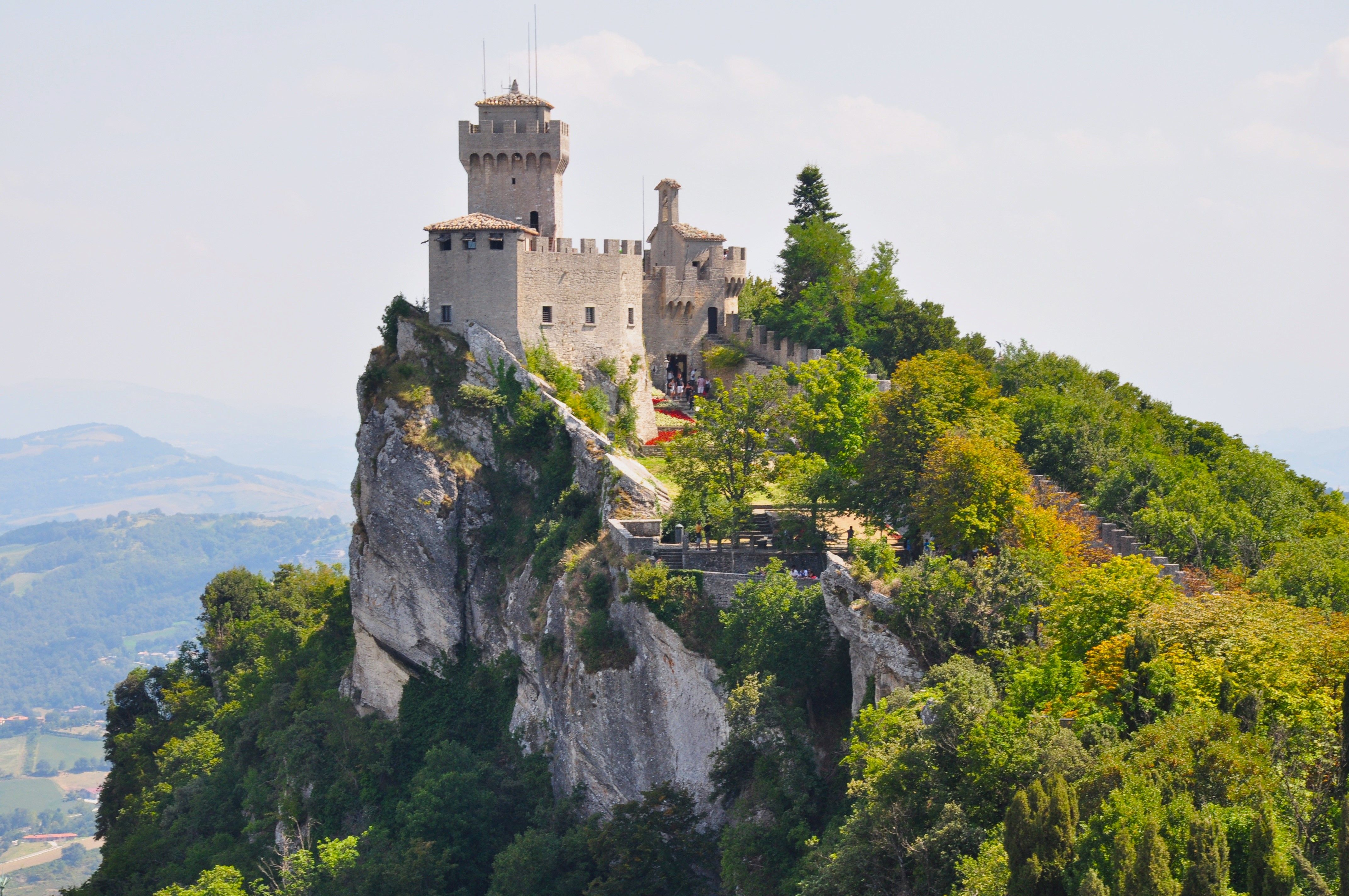 San Marino's Guaita Castle on Mountainous Hill · Free Stock Photo