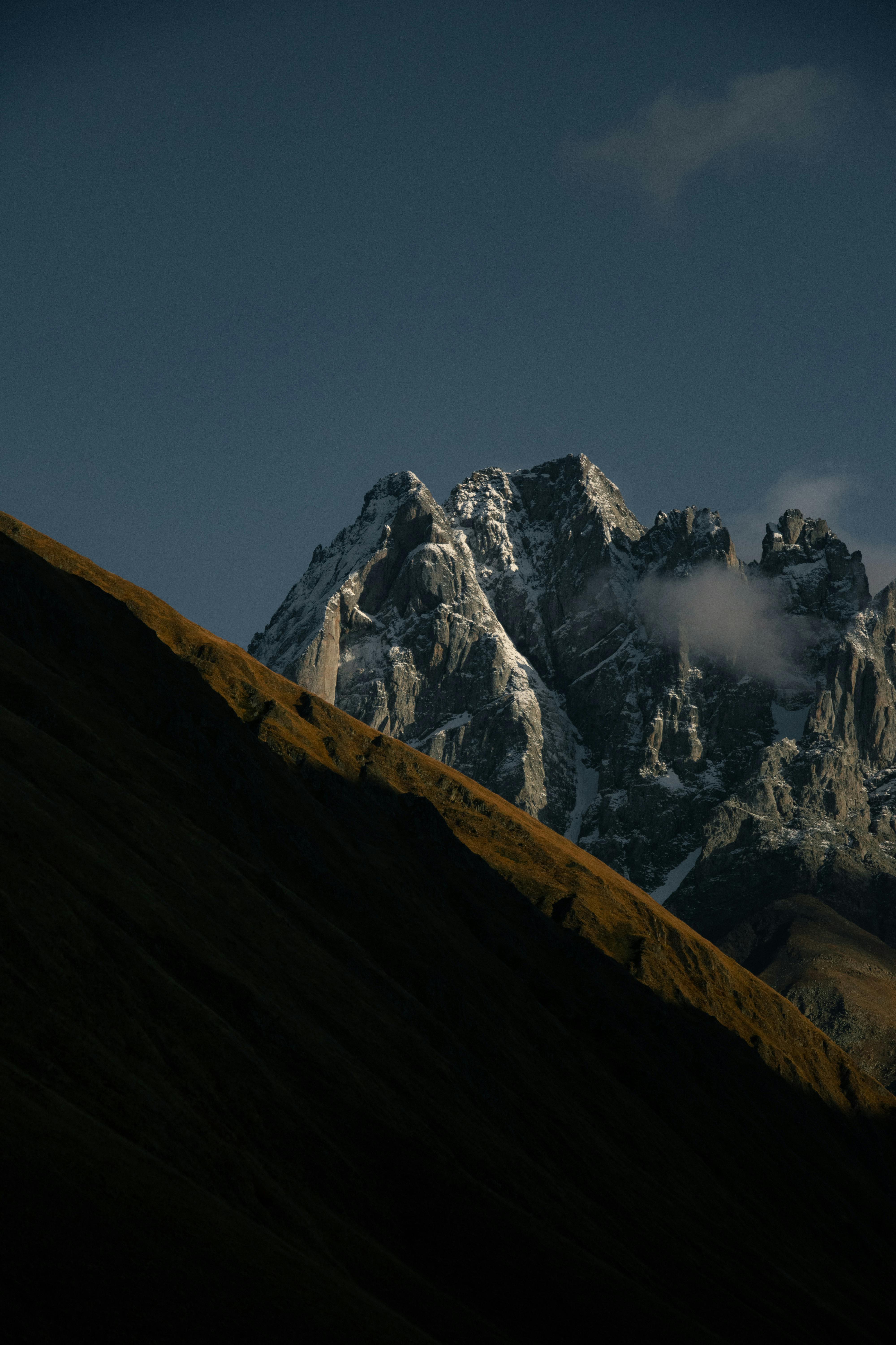 Snow-Capped Mountain in Mtskheta-Mtianeti Region · Free Stock Photo