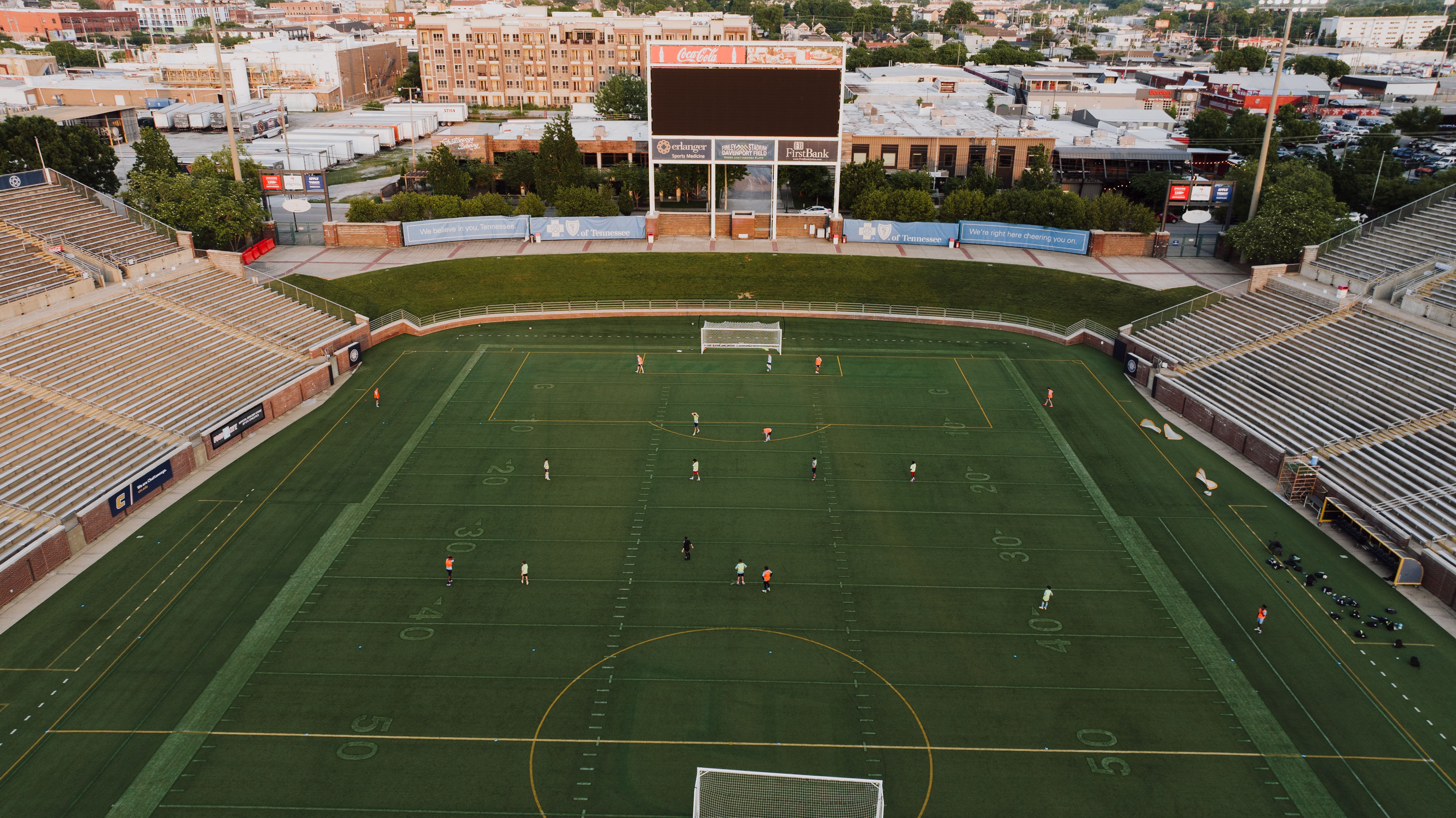 Aerial View of Finley Stadium, Chattanooga · Free Stock Photo